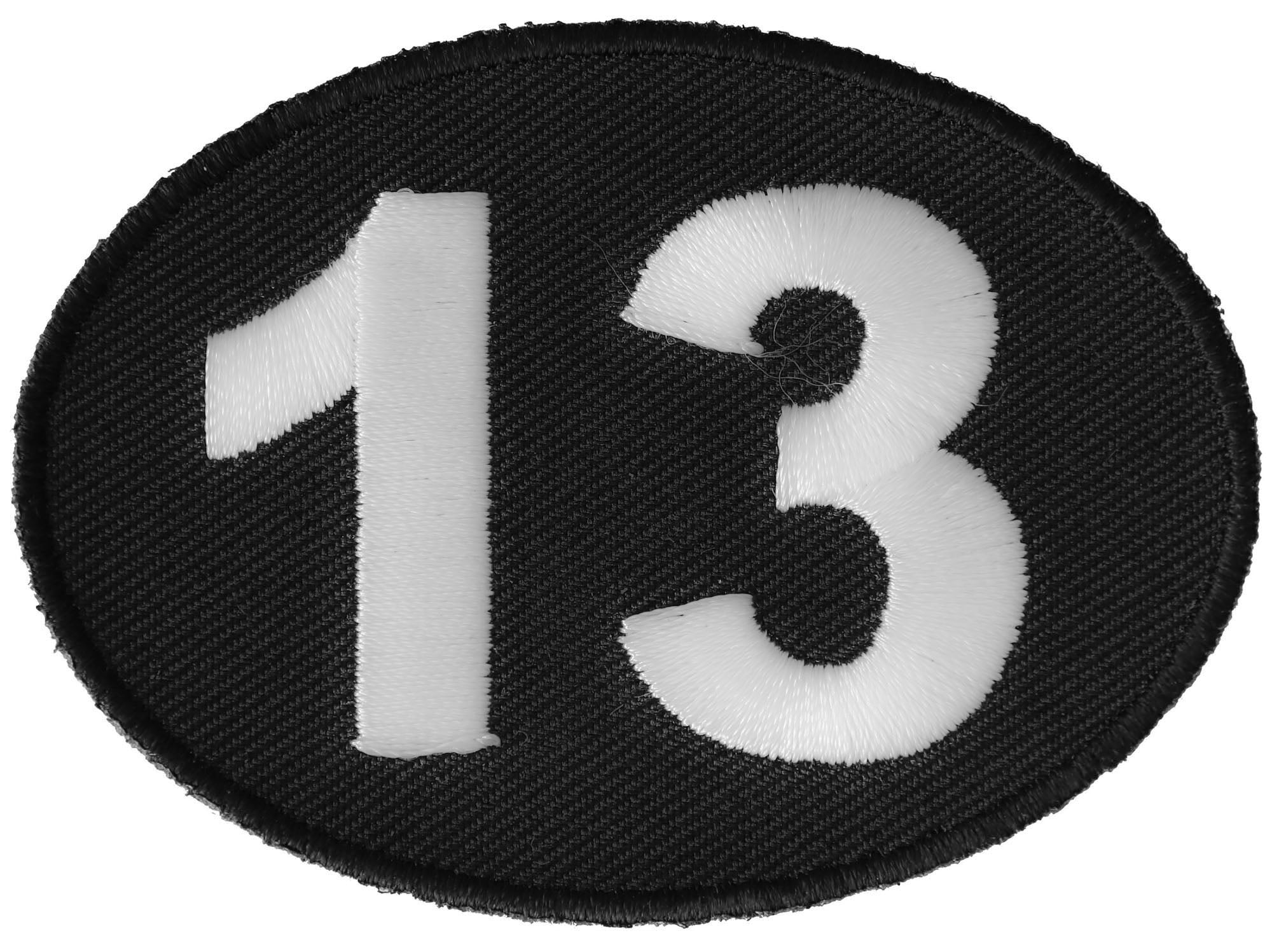 Lucky 13 Iron on Novelty Patch - Walmart.com