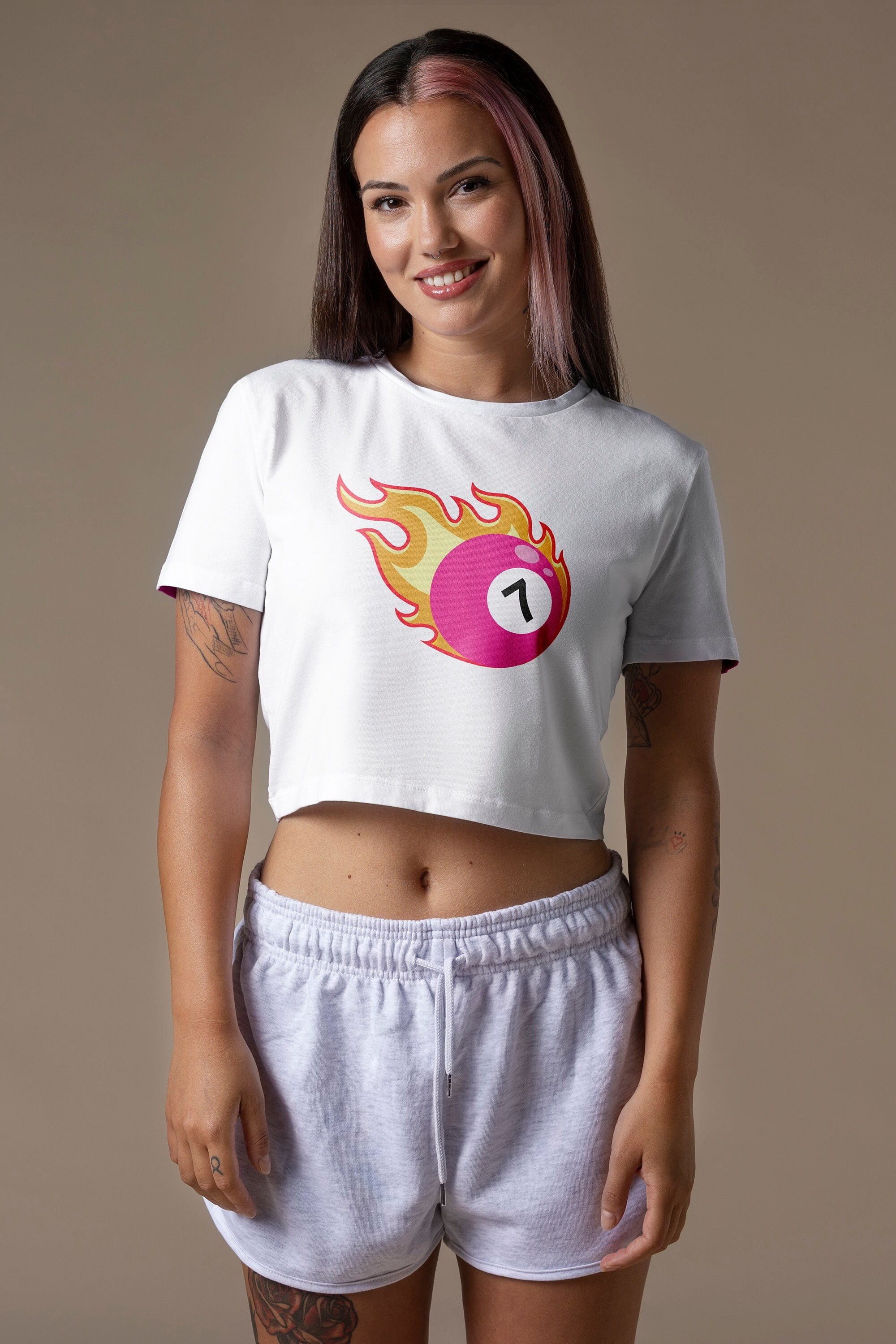 Lucky 7 Ball Baby Tee - 90s - y2k Clothing, Graphic Baby Tee, Retro ...