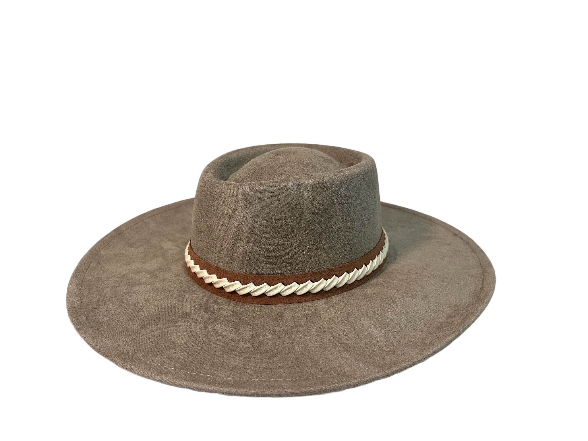 Lucky 7 USA Brand Ladies Premium Suede Fashion Hat Round Top, Suede ...