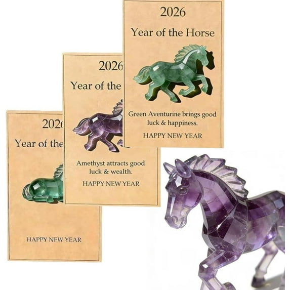 Lucky Amethyst Crystal Horse — a Symbol of Wisdom & Success (2026 ...