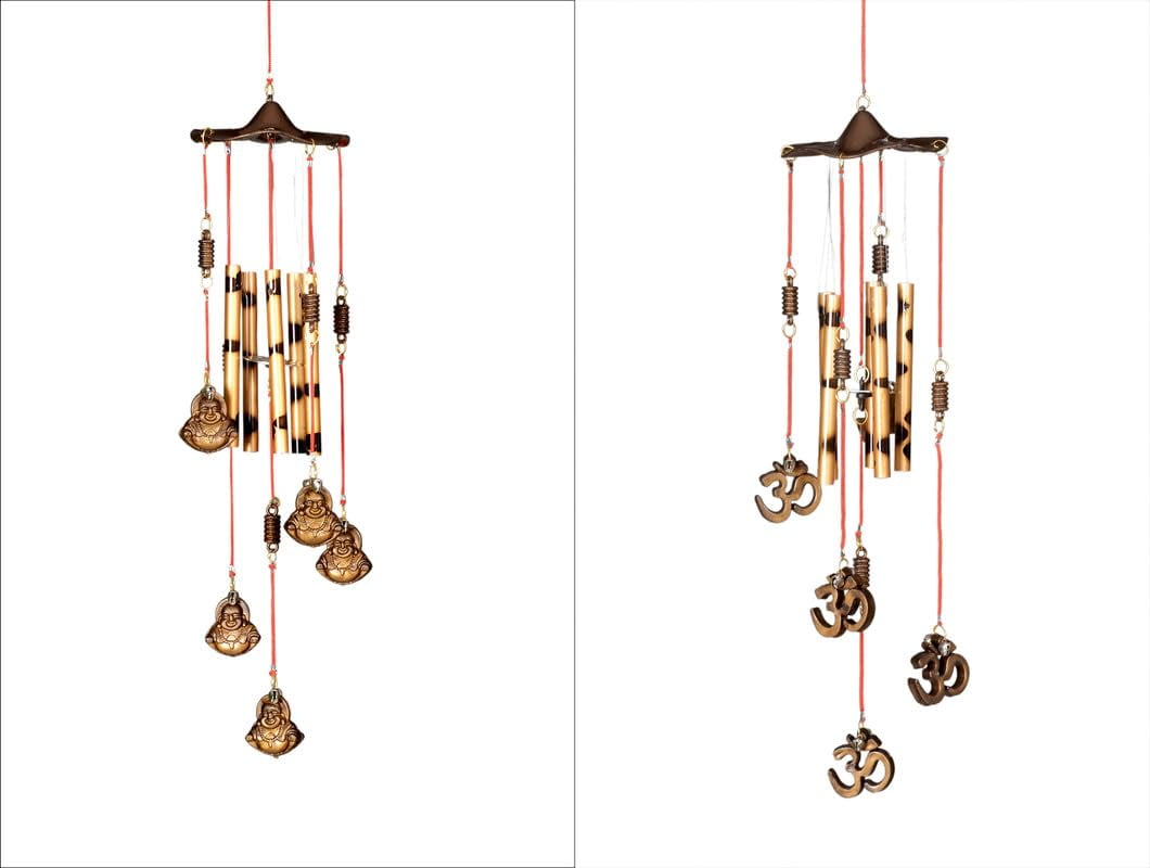 Lucky Antique Om Happyman Wind Chimes with a Peaceful Sound for Home ...