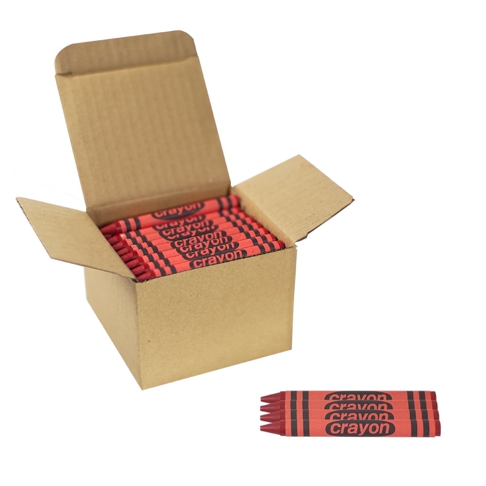 Lucky Art Crayonology Red Crayons (80 Count) - Walmart.com