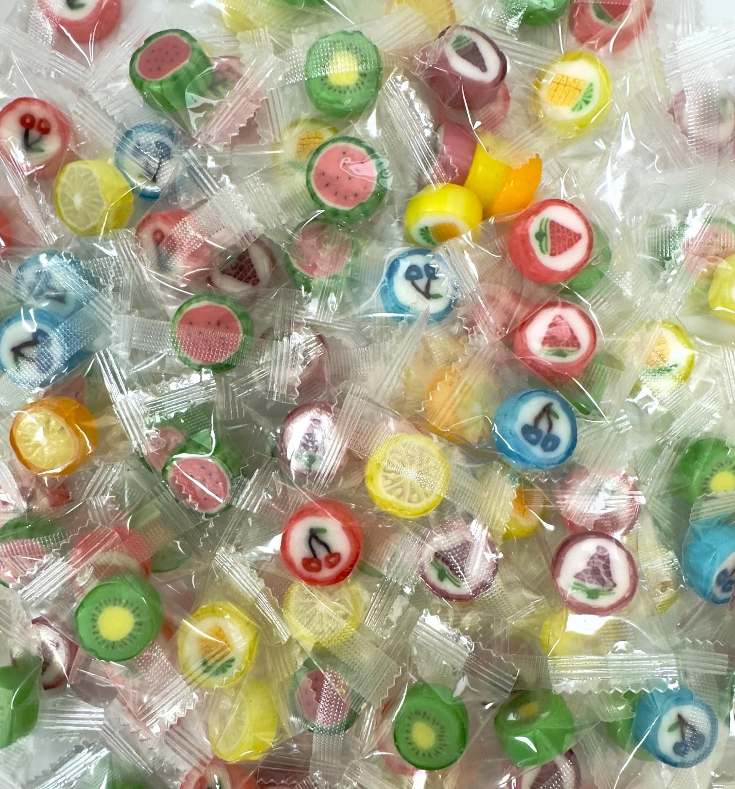 Lucky Boys Fruit Slices Candy MDA05 Hard Candy Bulk 1 lb Bag of ...