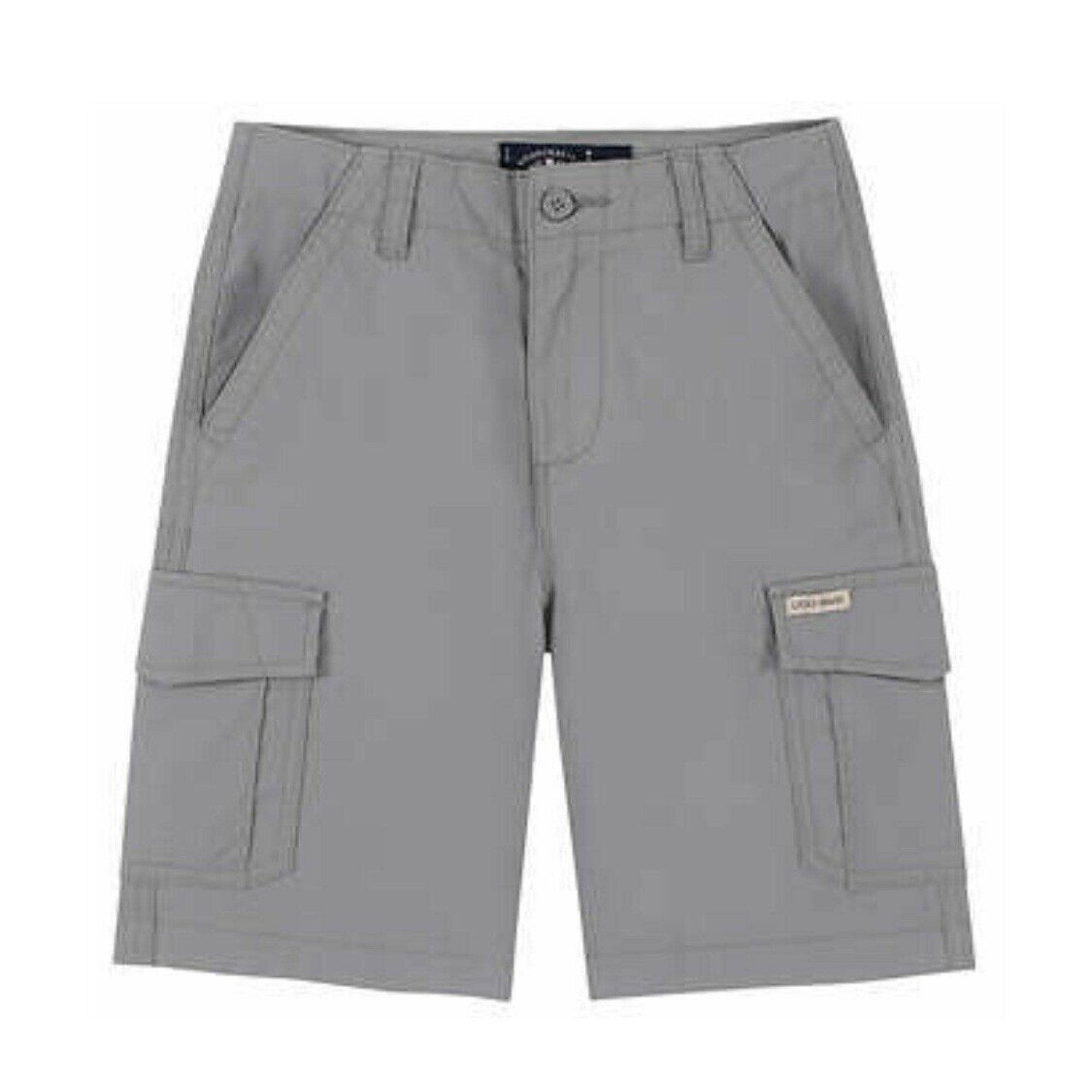 Lucky Brand Boys' Youth Flat Front Standard Fit Cargo Shorts, Grey ...