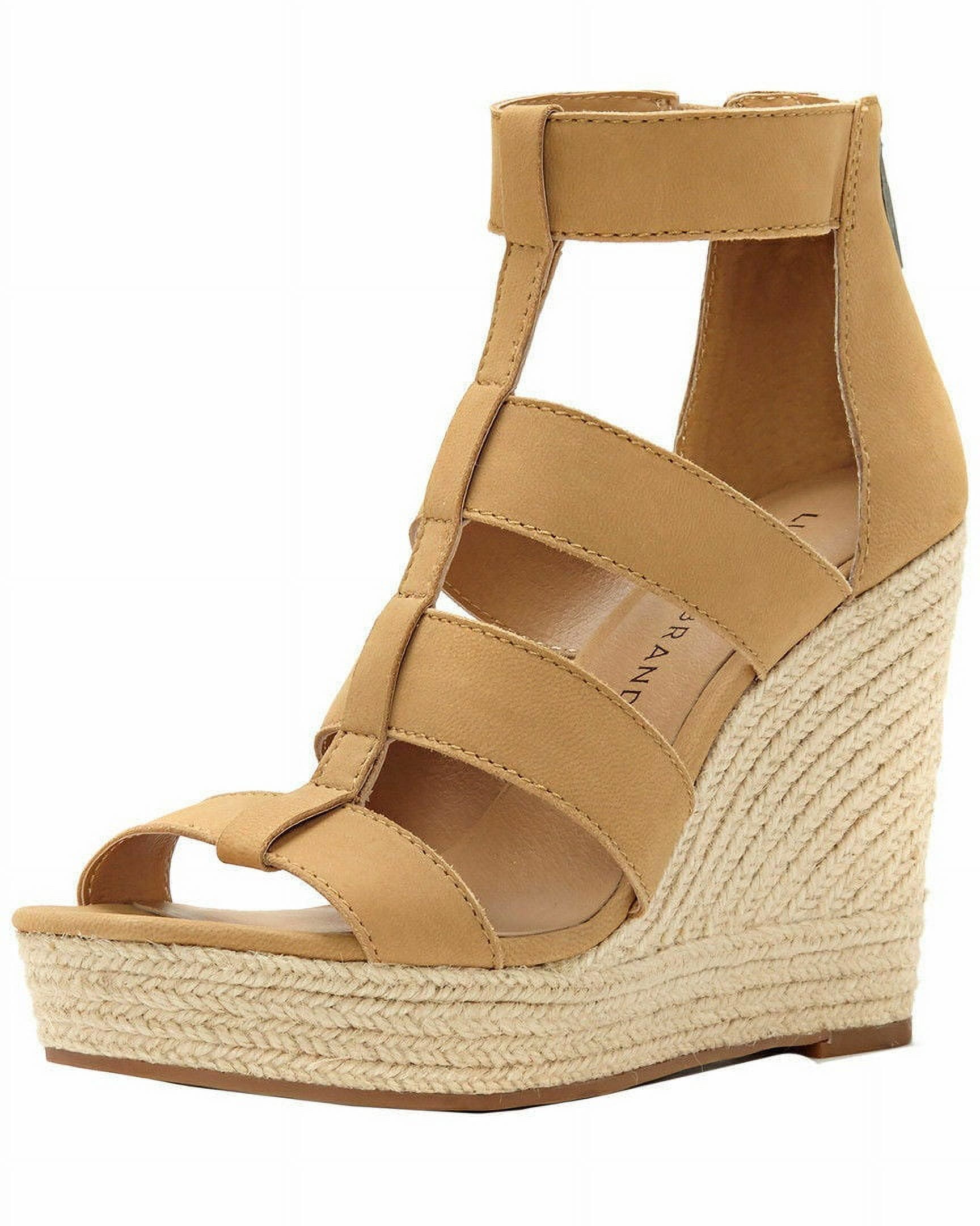Lucky Brand Lateera SandBox Nubuck Leather Platform Wedge Espadrille ...