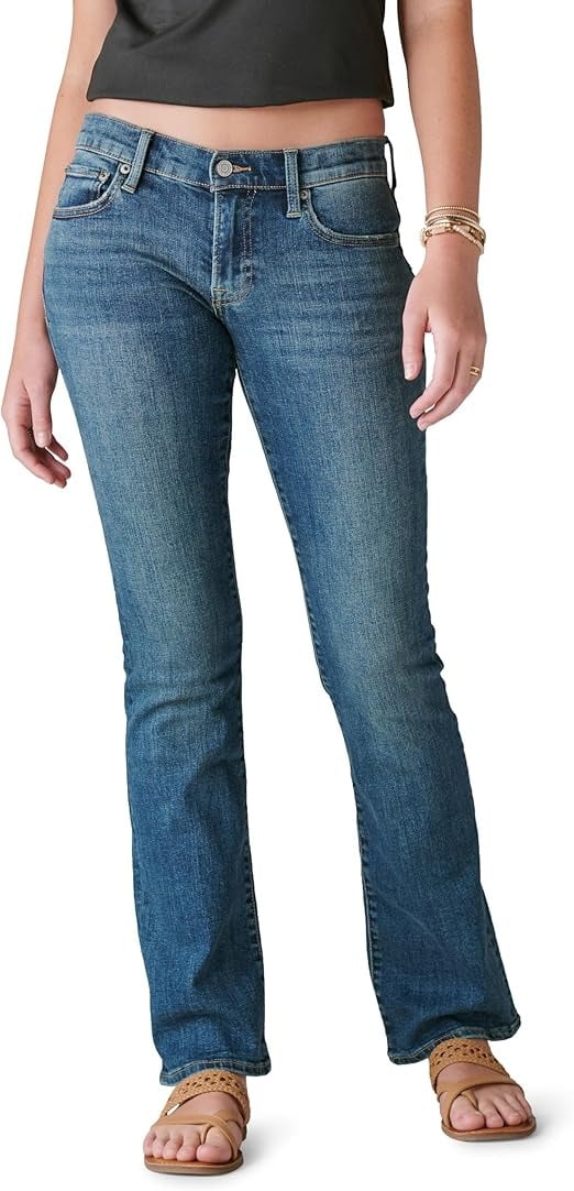 Lucky Brand OCEAN ROAD Women's Mid Rise Sweet Bootcut Jeans, US 31x32 ...