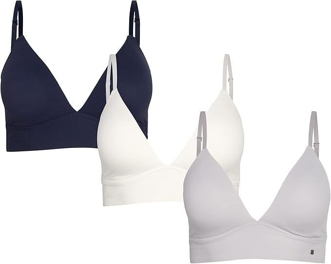 Lucky Brand Women's Bra - 3 Pack Comfort Soft Wire-Free T-Shirt Bras ...