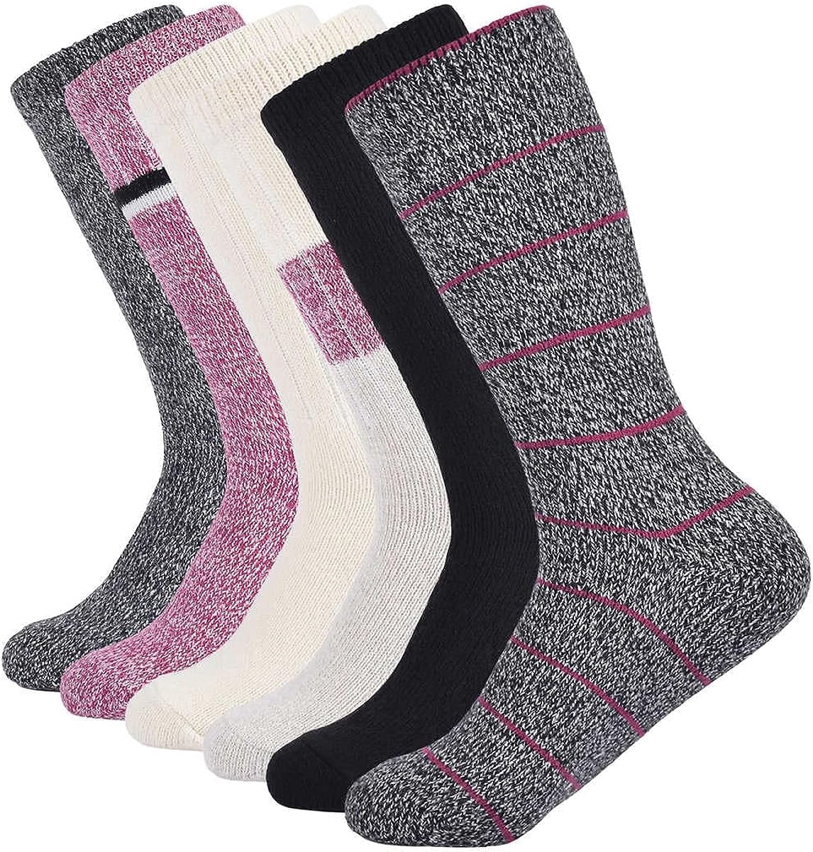 Lucky Brand Women's 6-Pair Super Soft Yarn Cozy Boot Socks, Size 5-10 ...