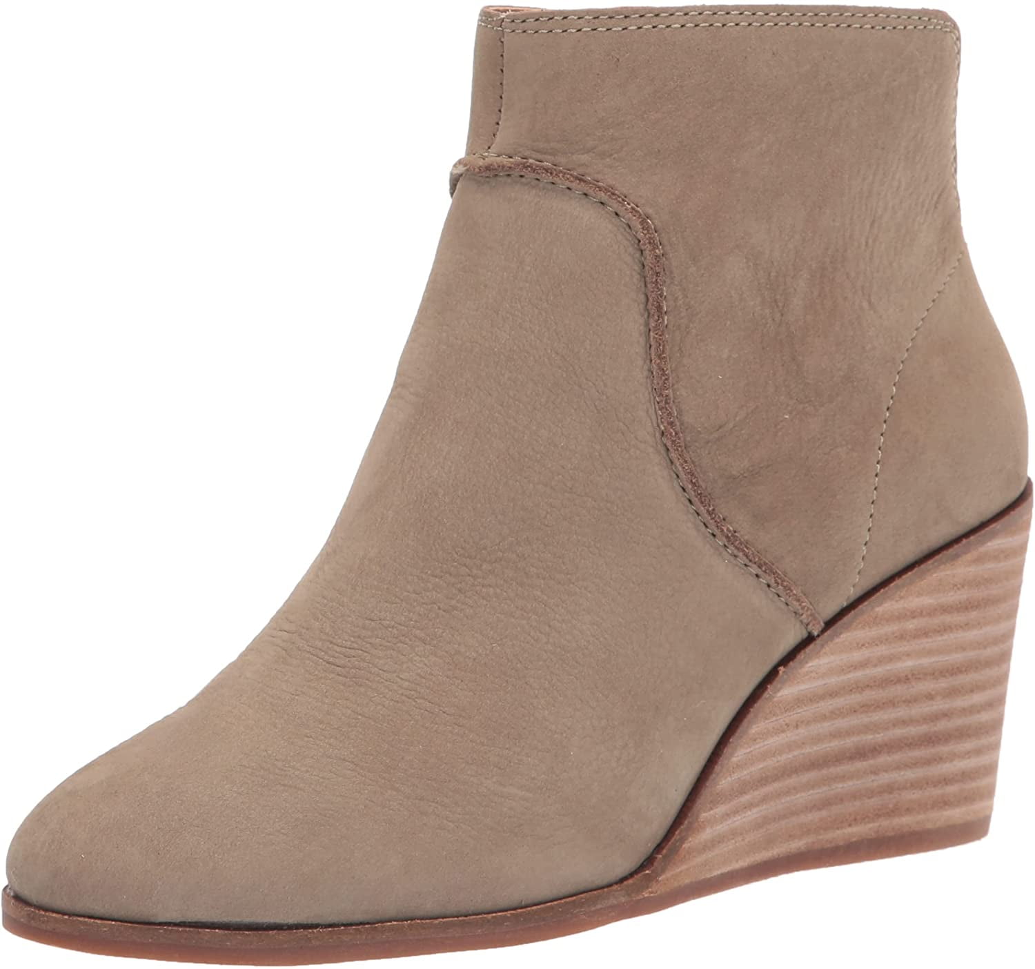Lucky Brand Womens Zanta Bootie Ankle Boot 6 Fossilized - Walmart.com