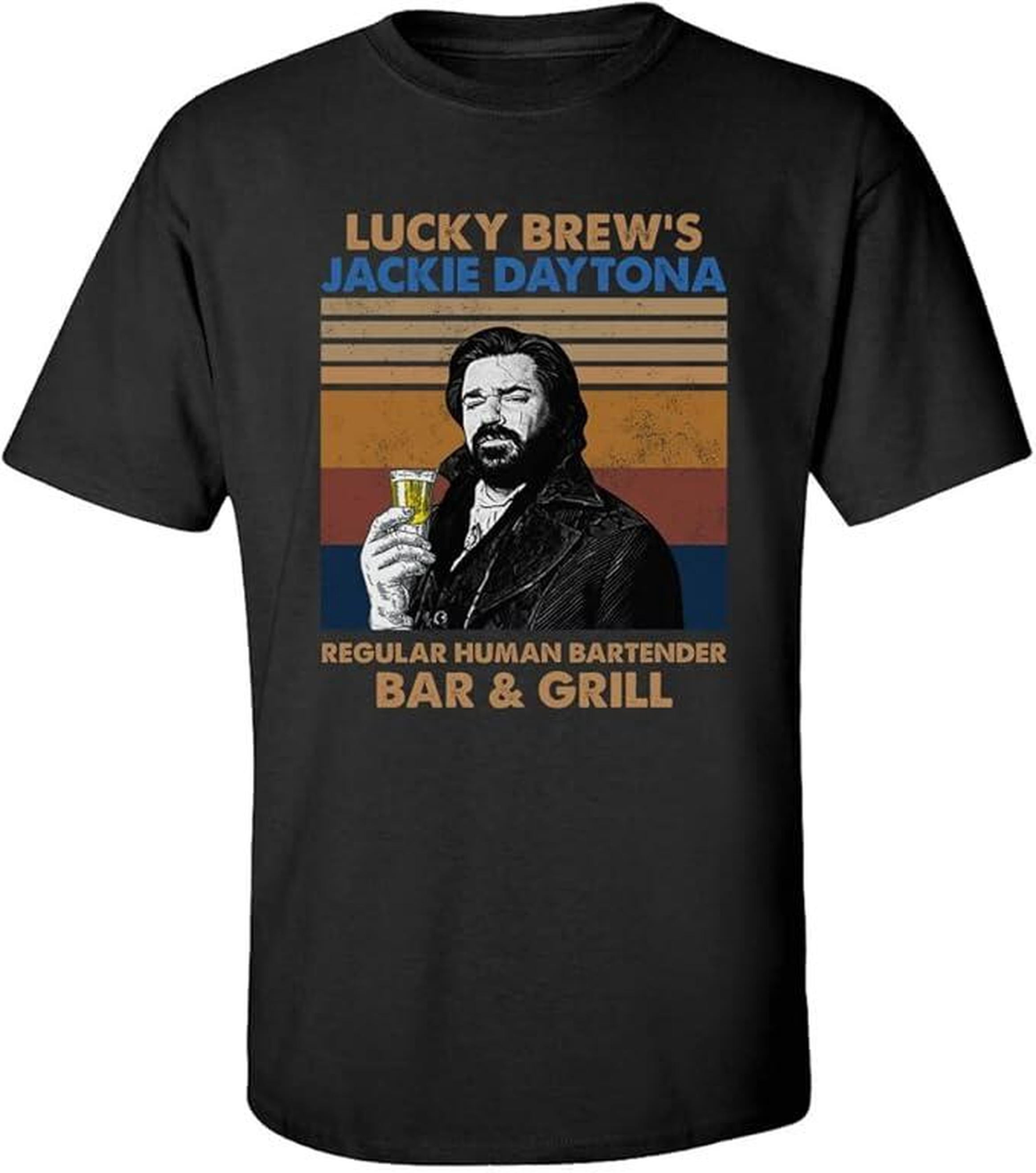 Lucky Brew's Jackie Daytona Regular Human Bartender Bar and Grill Shirt ...