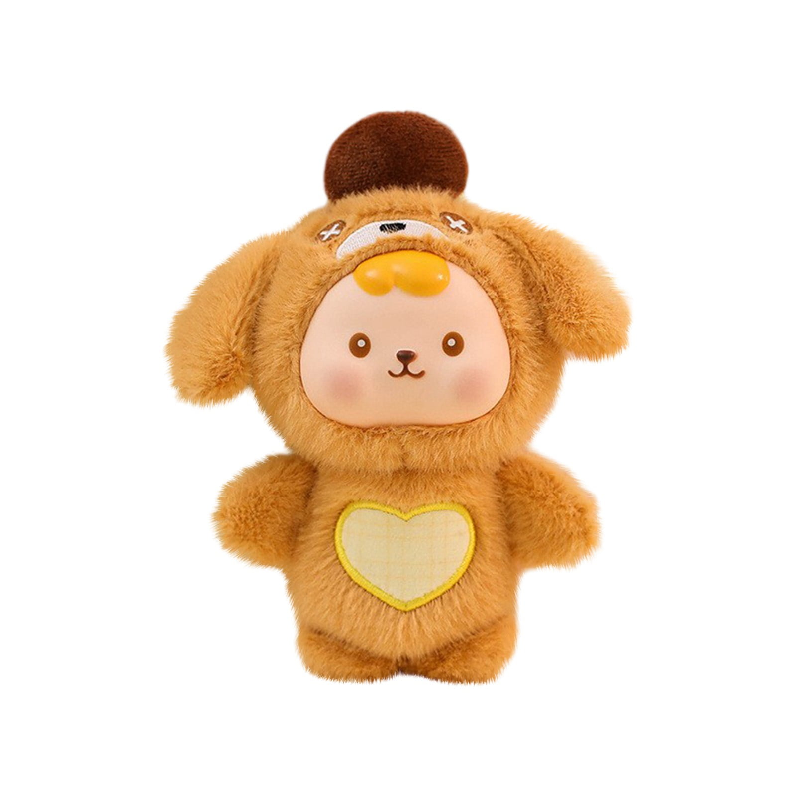 Lucky Brown Dog Plush Stuffed Animal, Version B Fortune Attracting Soft ...