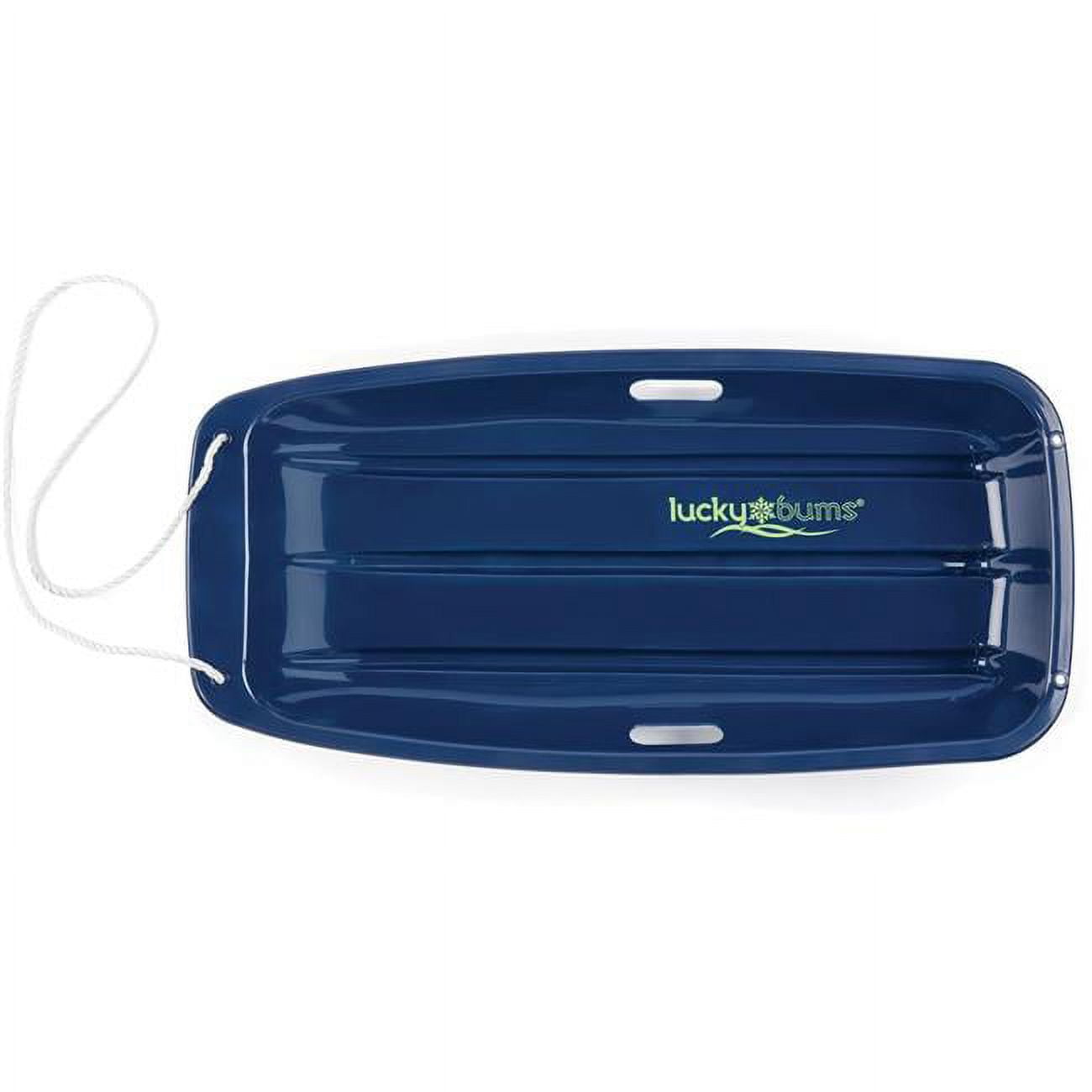 Lucky Bums Plastic Sled for Kids & Adults - Snow Toboggan - Blue, 33 in ...