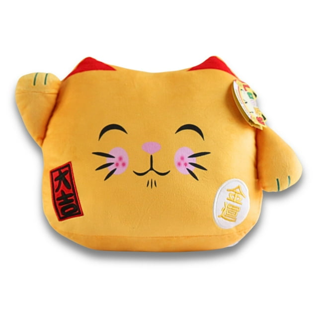 Lucky Cat Official 12" Plush, Cute Stuffed Animal MANEKI NEKO Anime ...