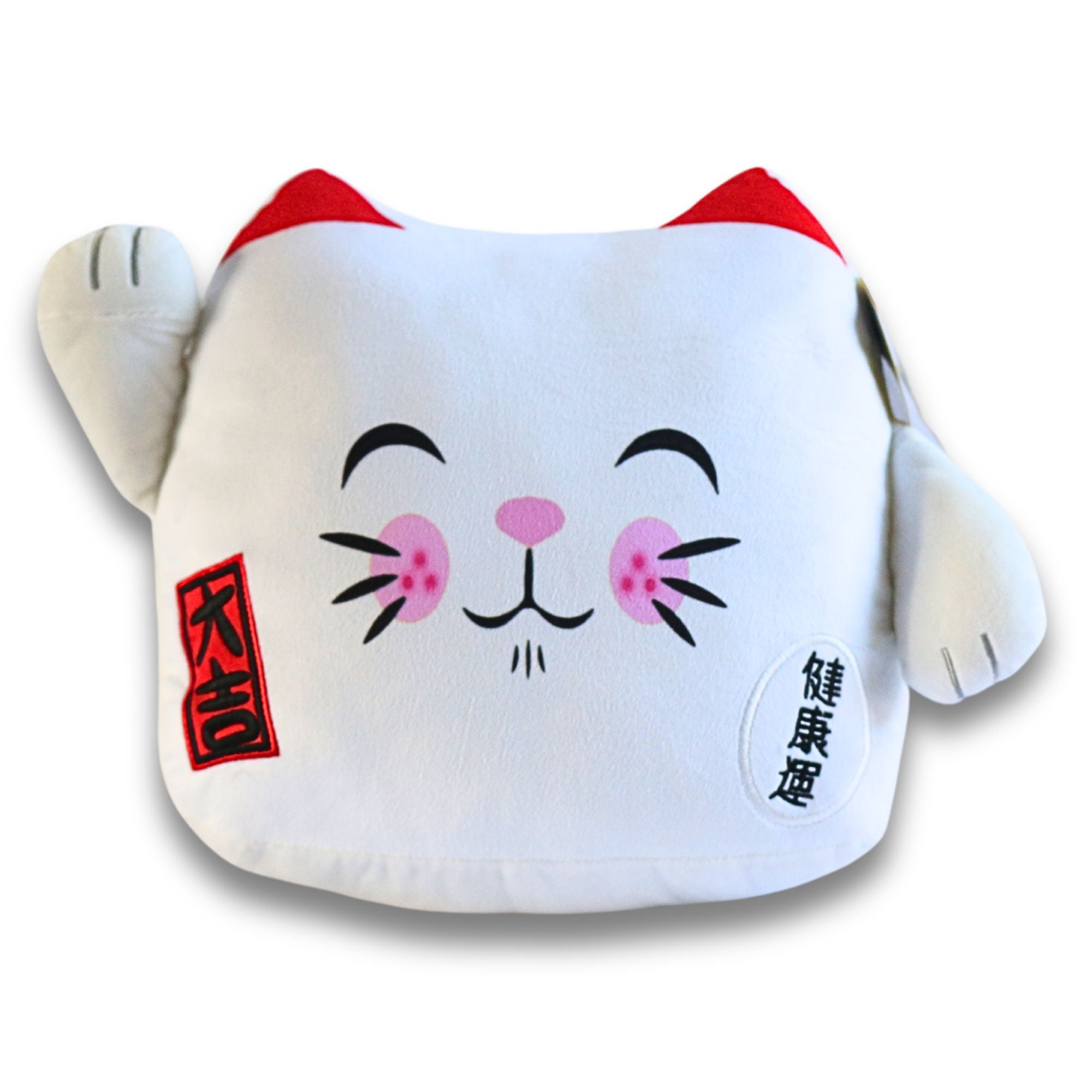 Lucky Cat Official 12" Plush, Cute Stuffed Animal MANEKI NEKO Anime ...