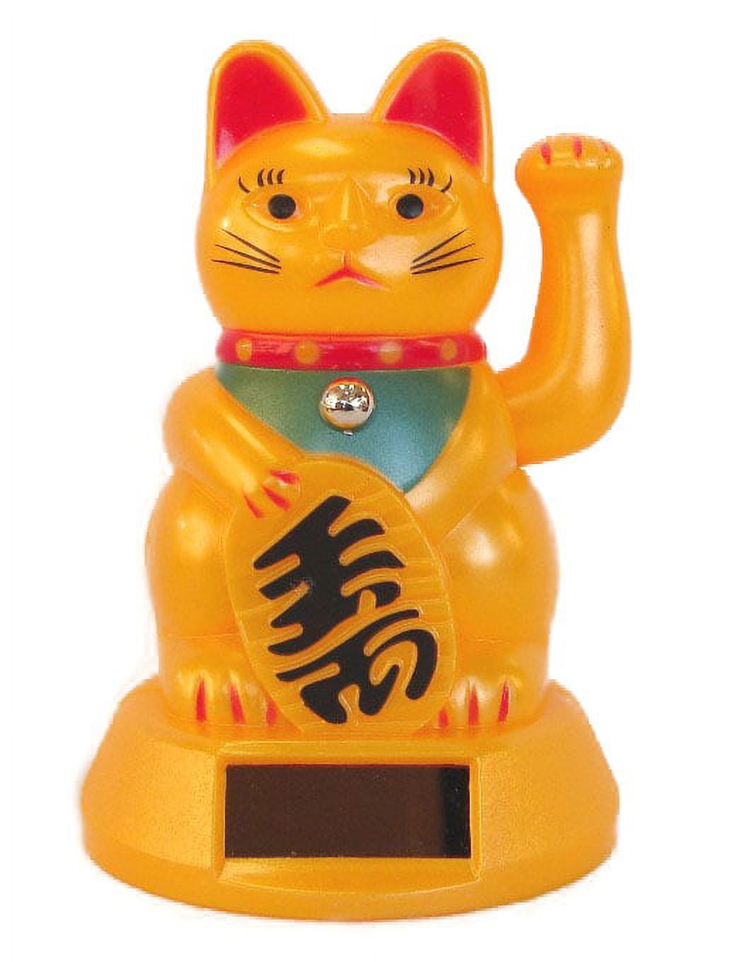 Lucky Cat Statues with Solar Energy - Walmart.com