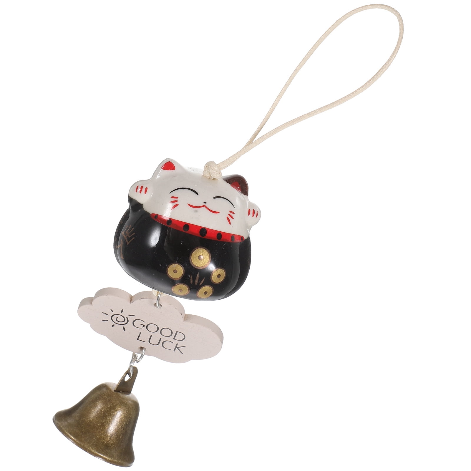 Lucky Cat Wind Chimes Japanese Omamori Charm Outdoor Unique Bell ...