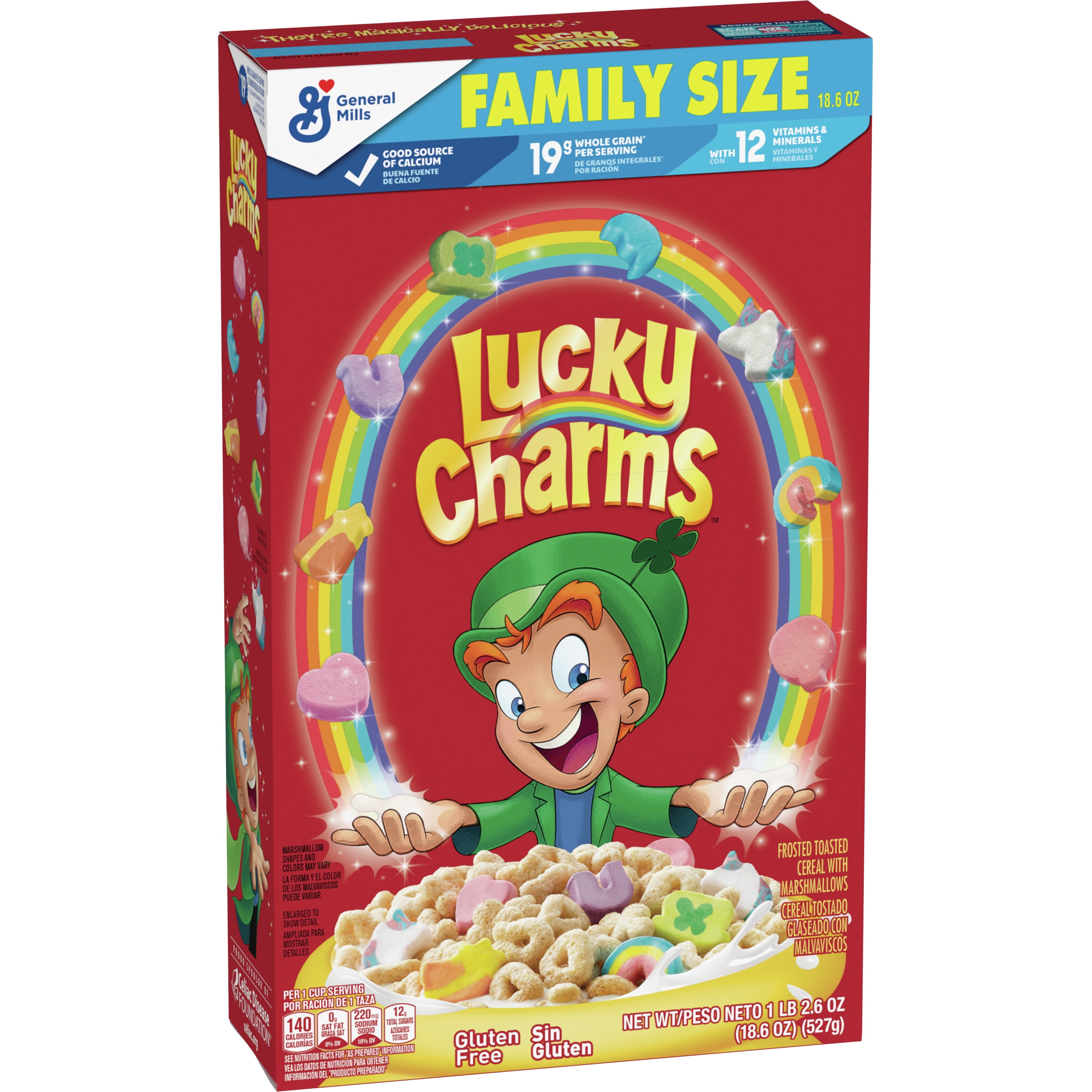 Lucky Charms Cereal with Marshmallows, With Leprechaun Trap, Family ...