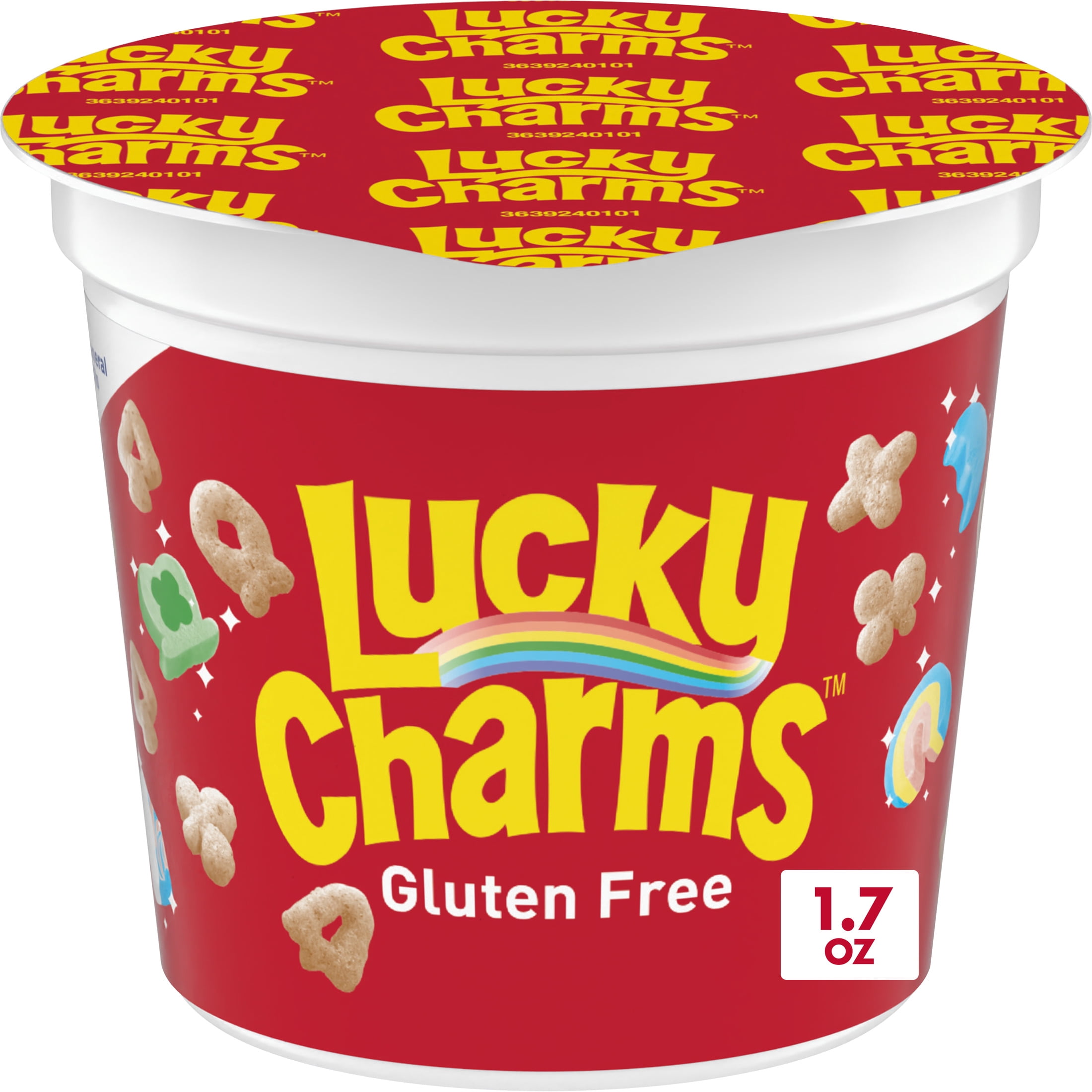 Lucky Charms with Marshmallows Cereal Cup, Gluten Free, Single Serve ...