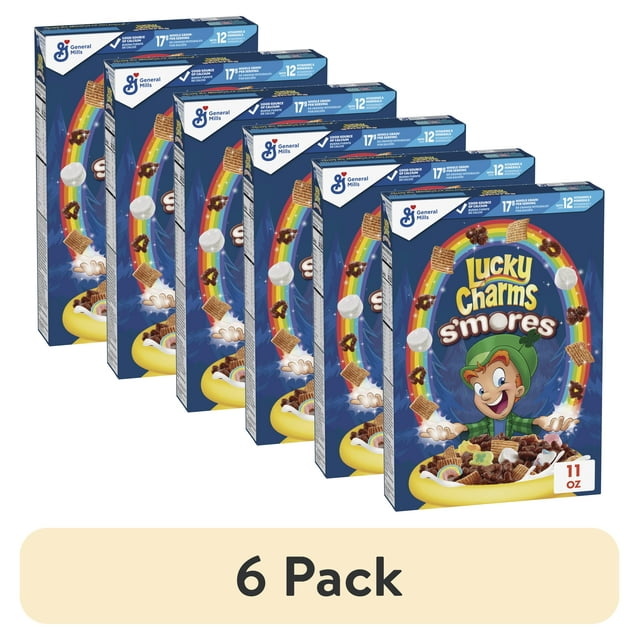 (6 pack) Lucky Charms Smores Breakfast Cereal with Marshmallows, 10.5 ...