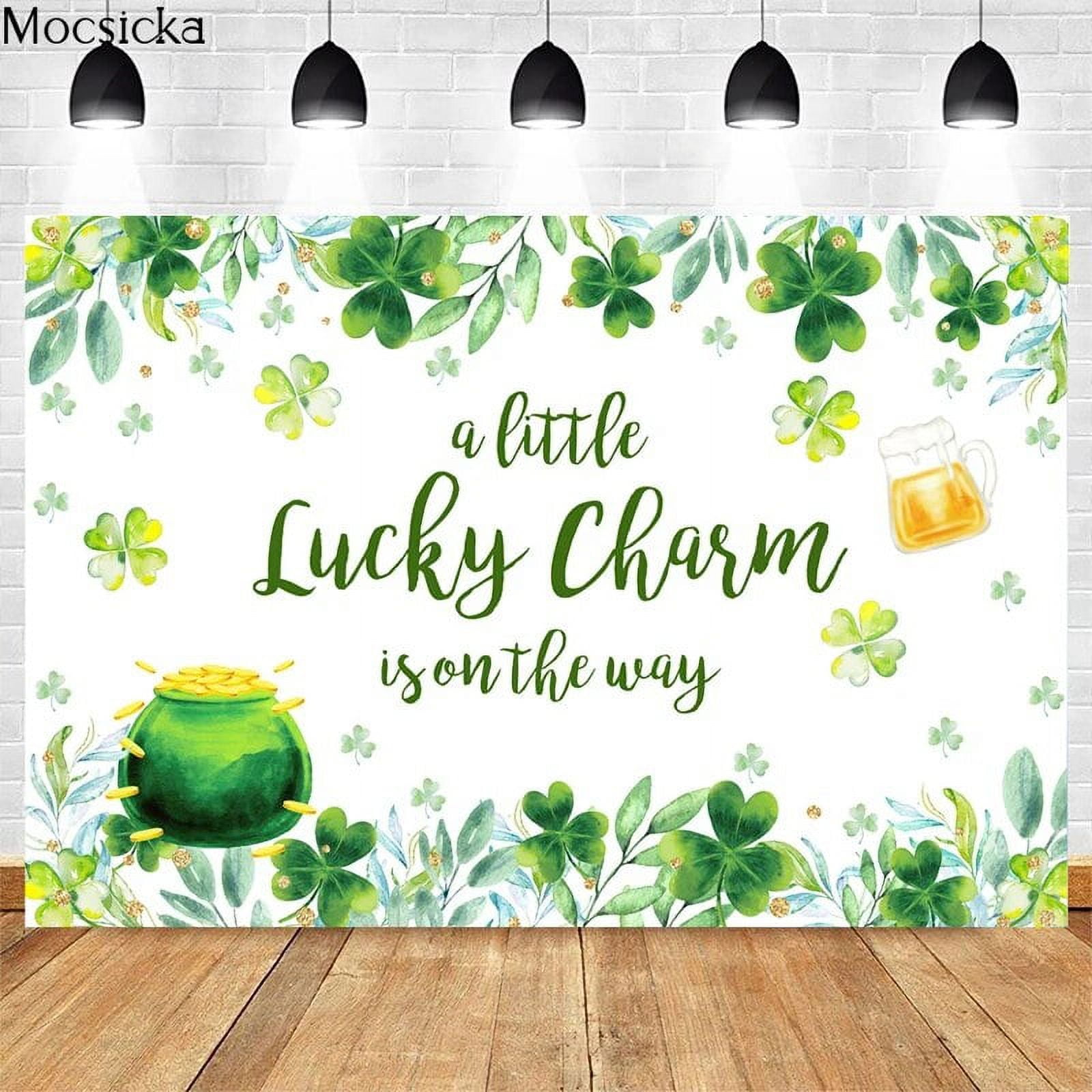 Lucky Clover Photography Background Beer Gold Coin Decoration Props ...