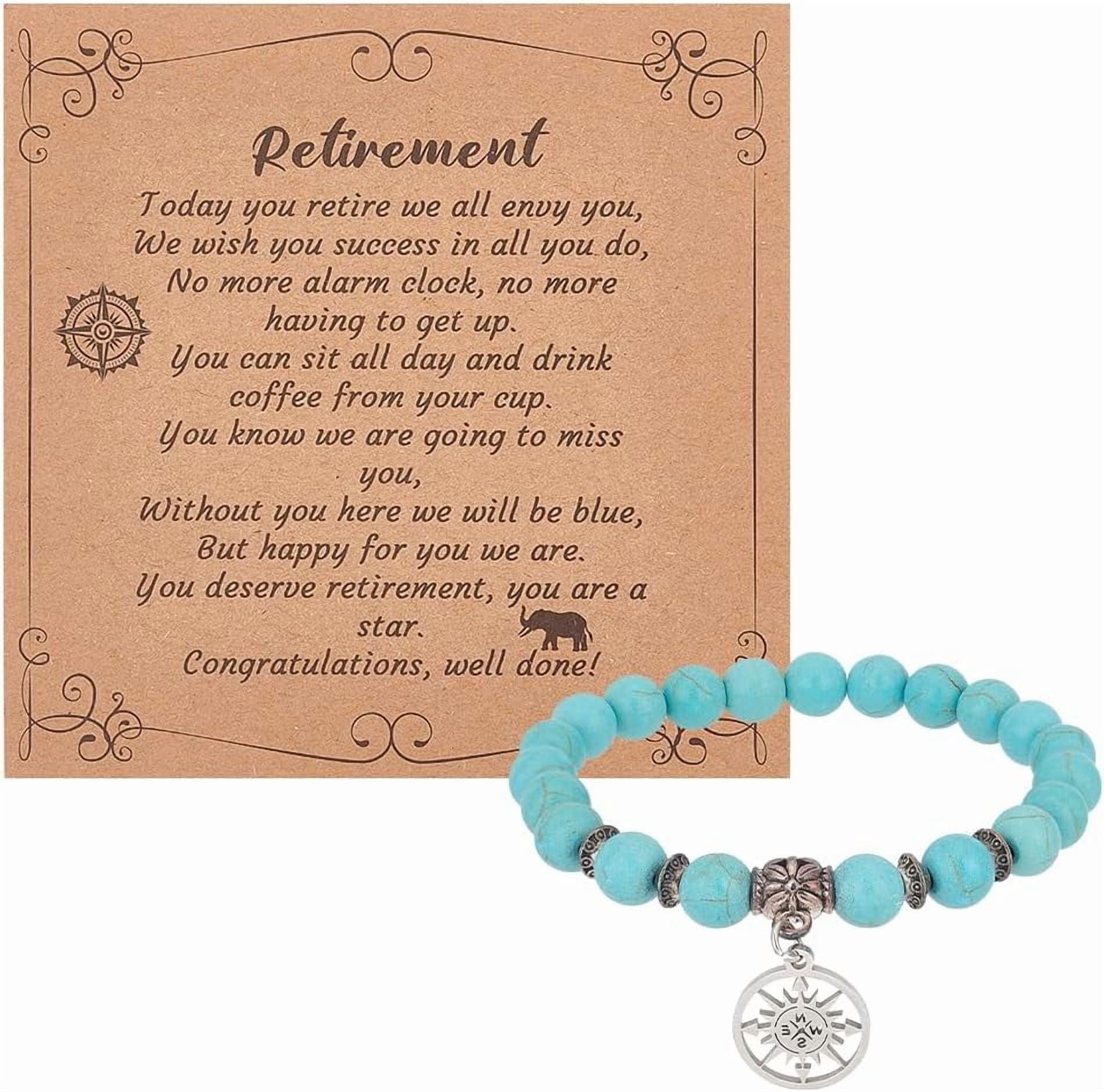 Lucky Compass Bead Bracelet 8mm Turquoise Lucky Bracelet with Compass ...