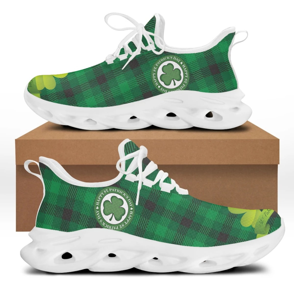 Lucky Covers Print Mens and Womens Chunky Shoes Flats Chick Athletic ...