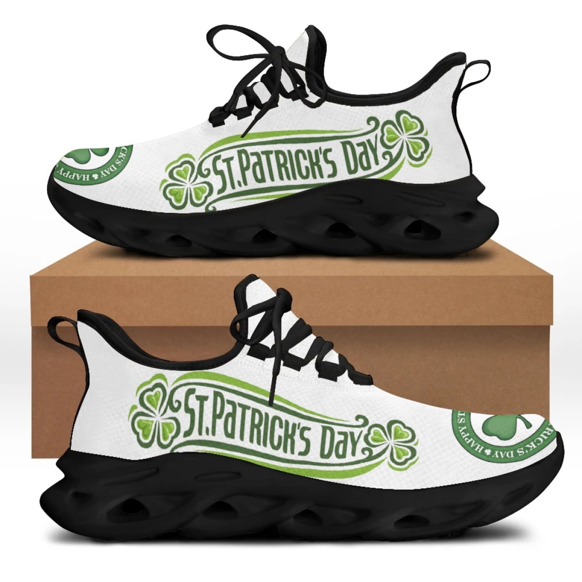 Lucky Covers Print Mens and Womens Chunky Shoes Flats Chick Athletic ...