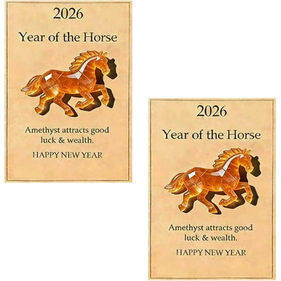 Lucky Crystal Horse, Clear Crystal Horse Statue for Good Luck, New Year ...