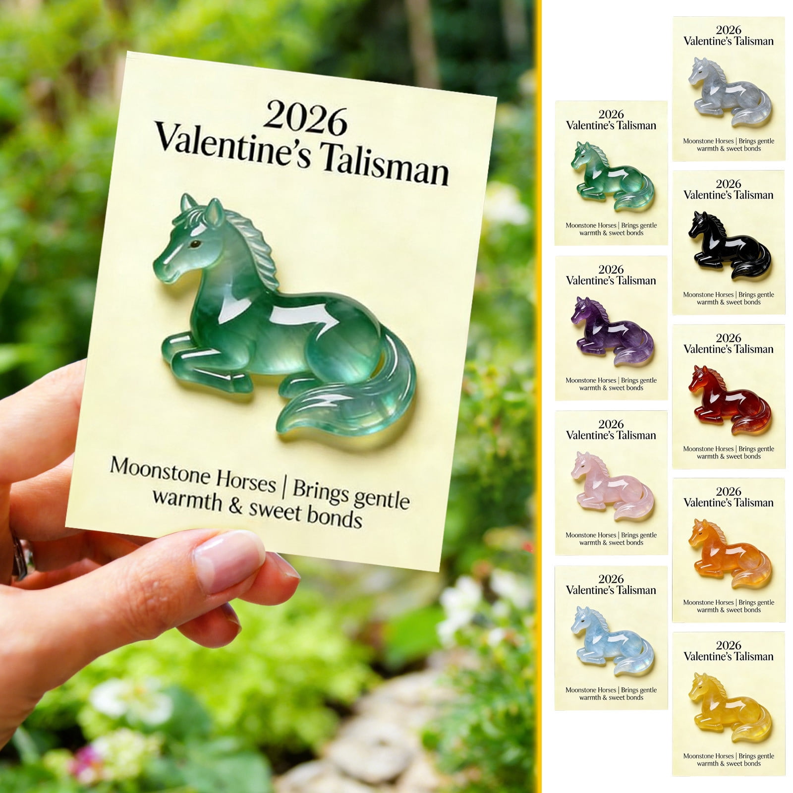 Lucky Crystal Horse Pocket Hug,Horse Statue Symbol Of Strength New ...