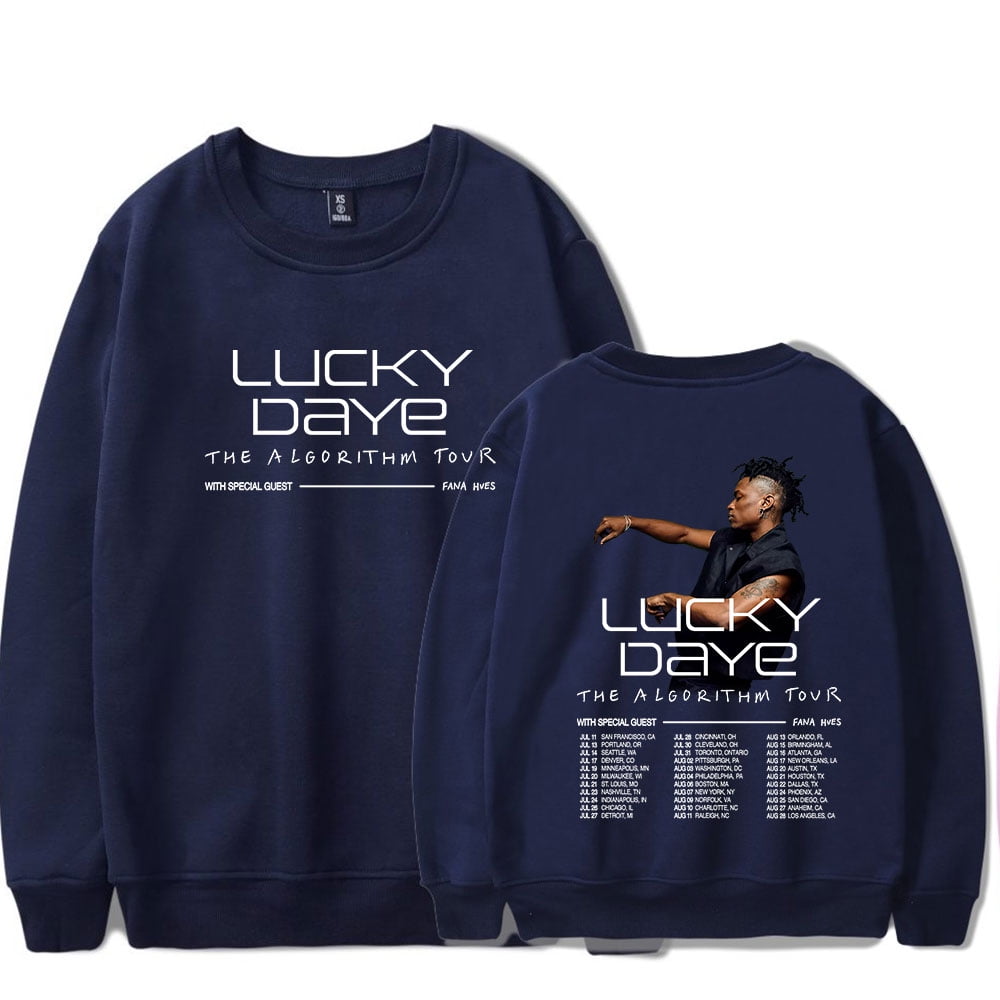 Lucky Daye The Algorithm Tour 2024 Crewneck Sweatshirt Unisex Fashion ...