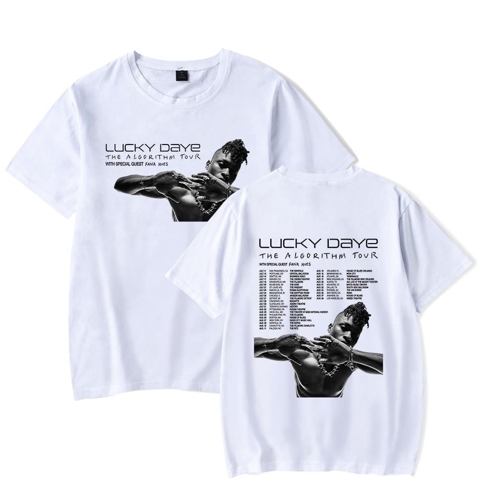 Lucky Daye The Algorithm Tour Merch Short Sleeve T-shirt Unisex Fashion ...