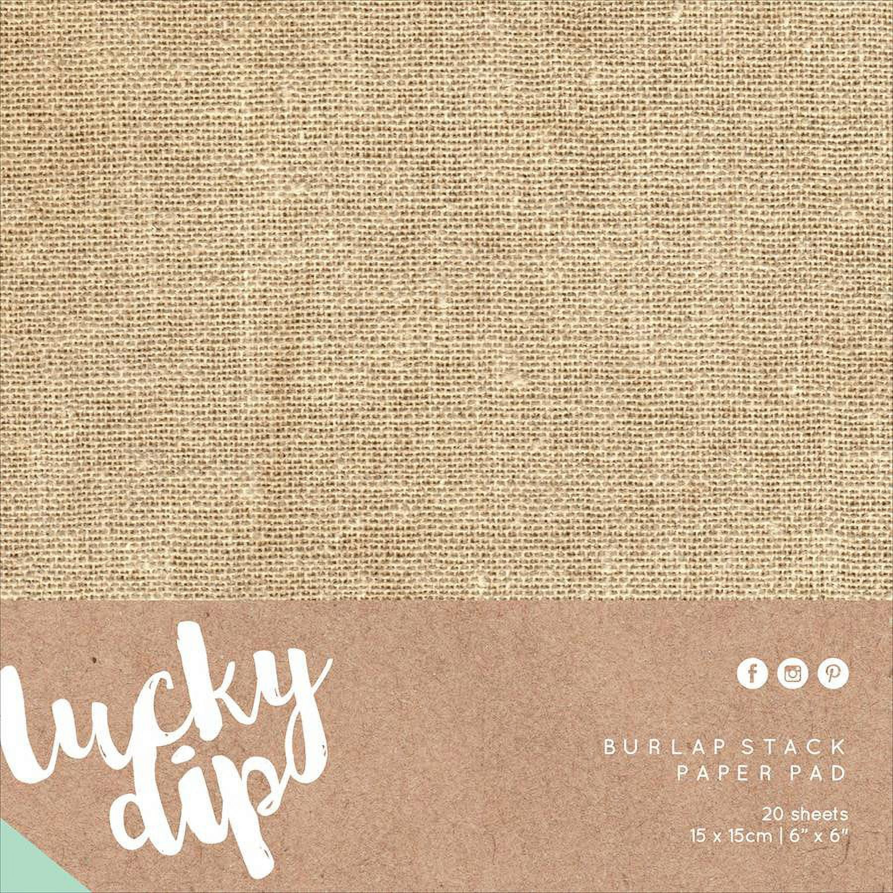 Lucky Dip Burlap Stack Paper Pad 6"x6" 2 - Walmart.com