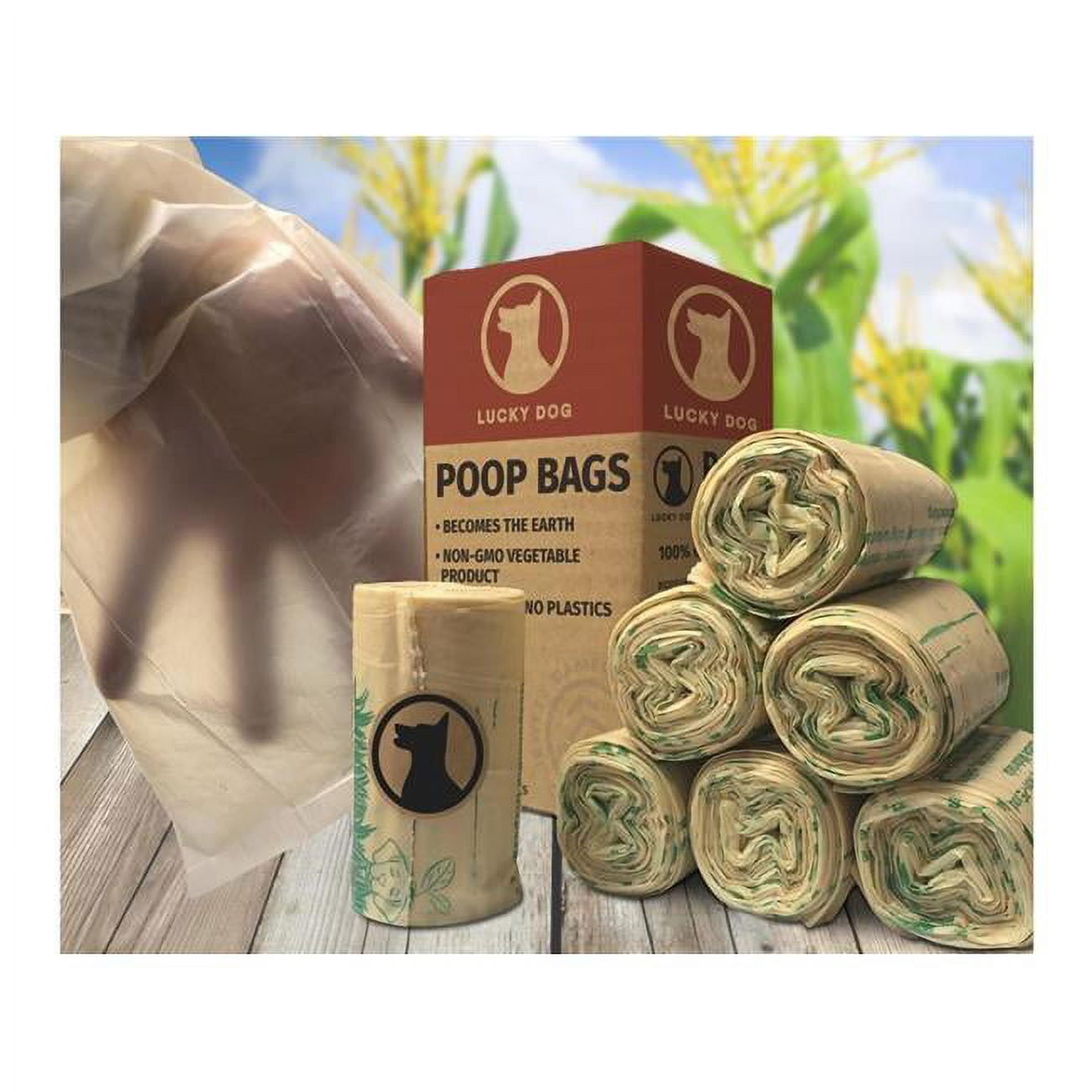 Lucky Dog Zero Plastic Leakproof Poop Bags - 32 per Roll - Walmart.com