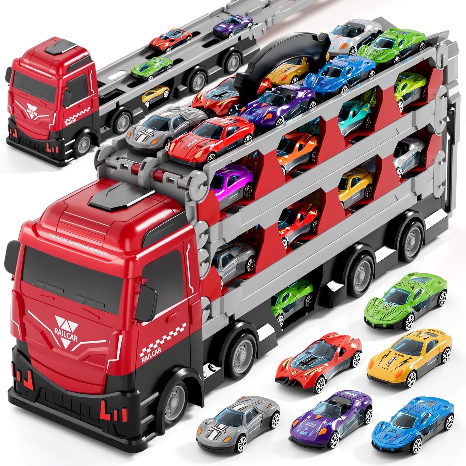 Lucky Doug 78 in Interactive Transforming Truck Transporter with ...