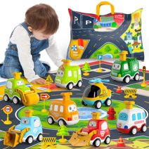 VISALY to Drive Car Toy Toy Cars for Toddlers 1 4 Baby Toy Cars Set ...