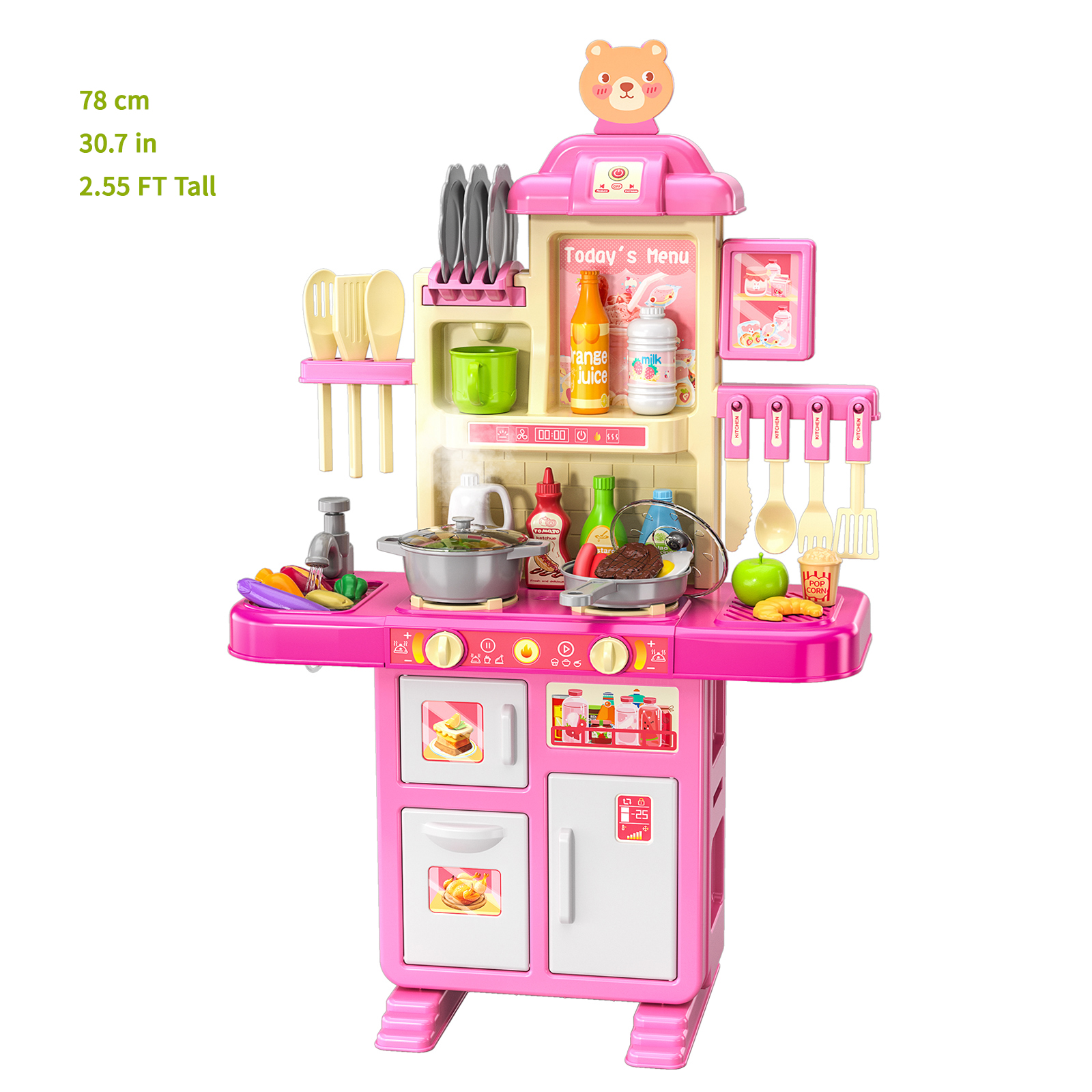 Lucky Doug Pretend Play Kitchen Toys for Toddlers Gilrs Ages 2-5 ...