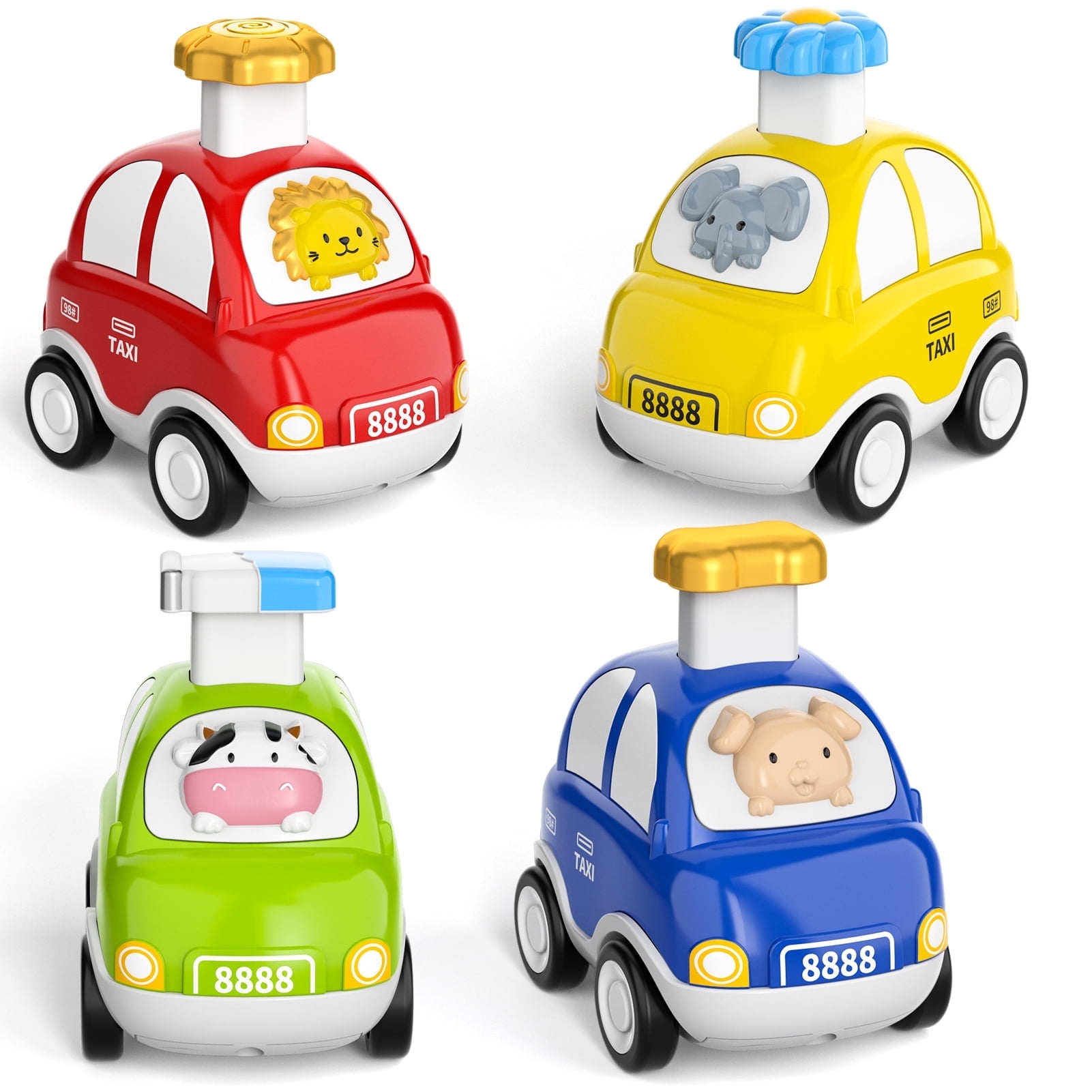 Lucky Doug Press and Go Car Toys for Toddlers Ages 1-3, Toddlers ...
