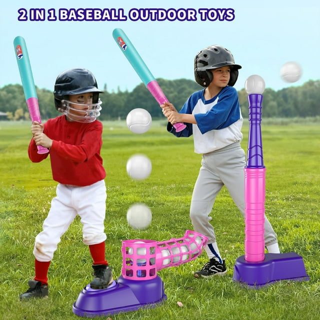 Lucky Doug Toddlers Girls T Ball Set for Ages 3 to 6, Kids Outdoor ...