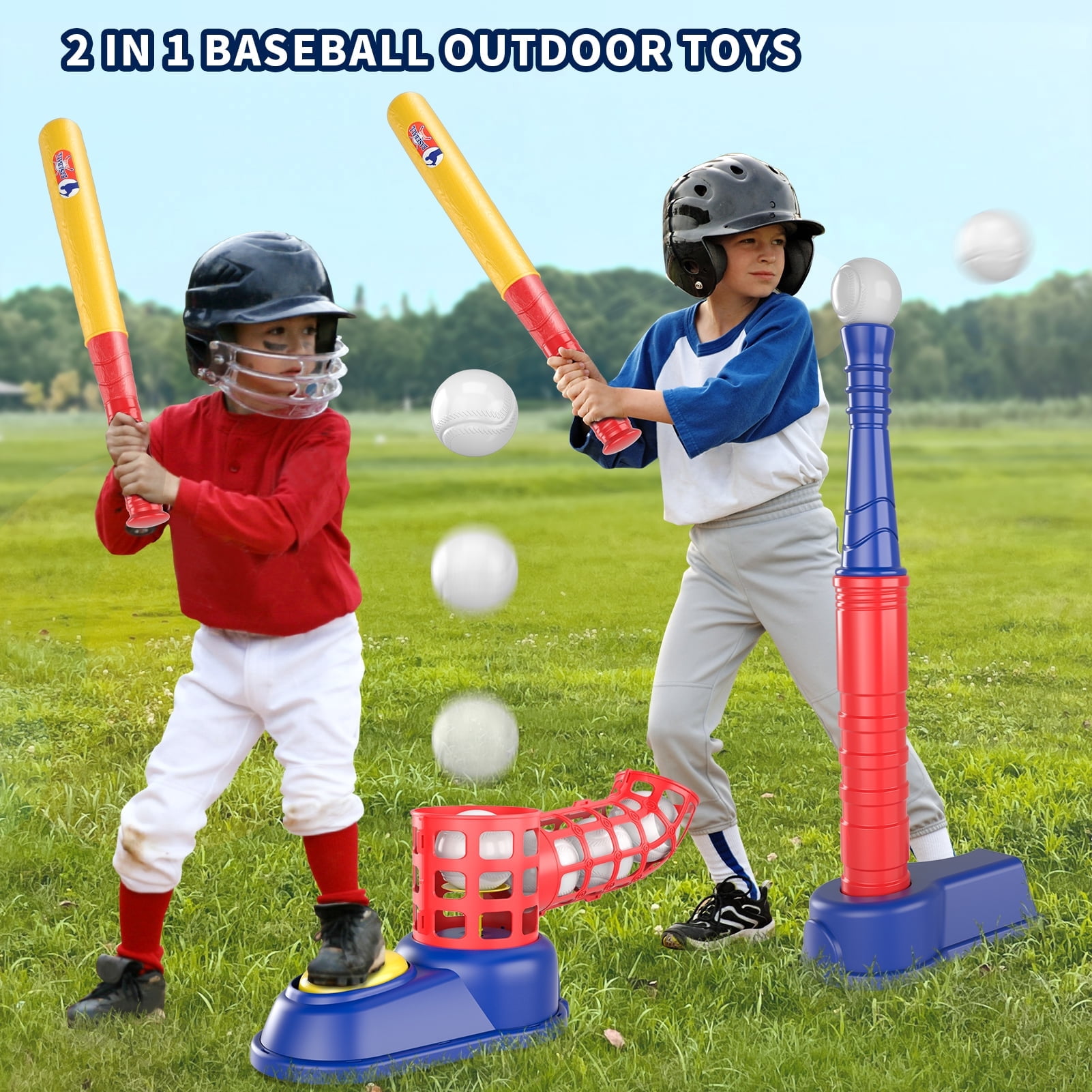 Lucky Doug Toddlers Girls T Ball Set for Ages 3 to 6, Kids Outdoor ...