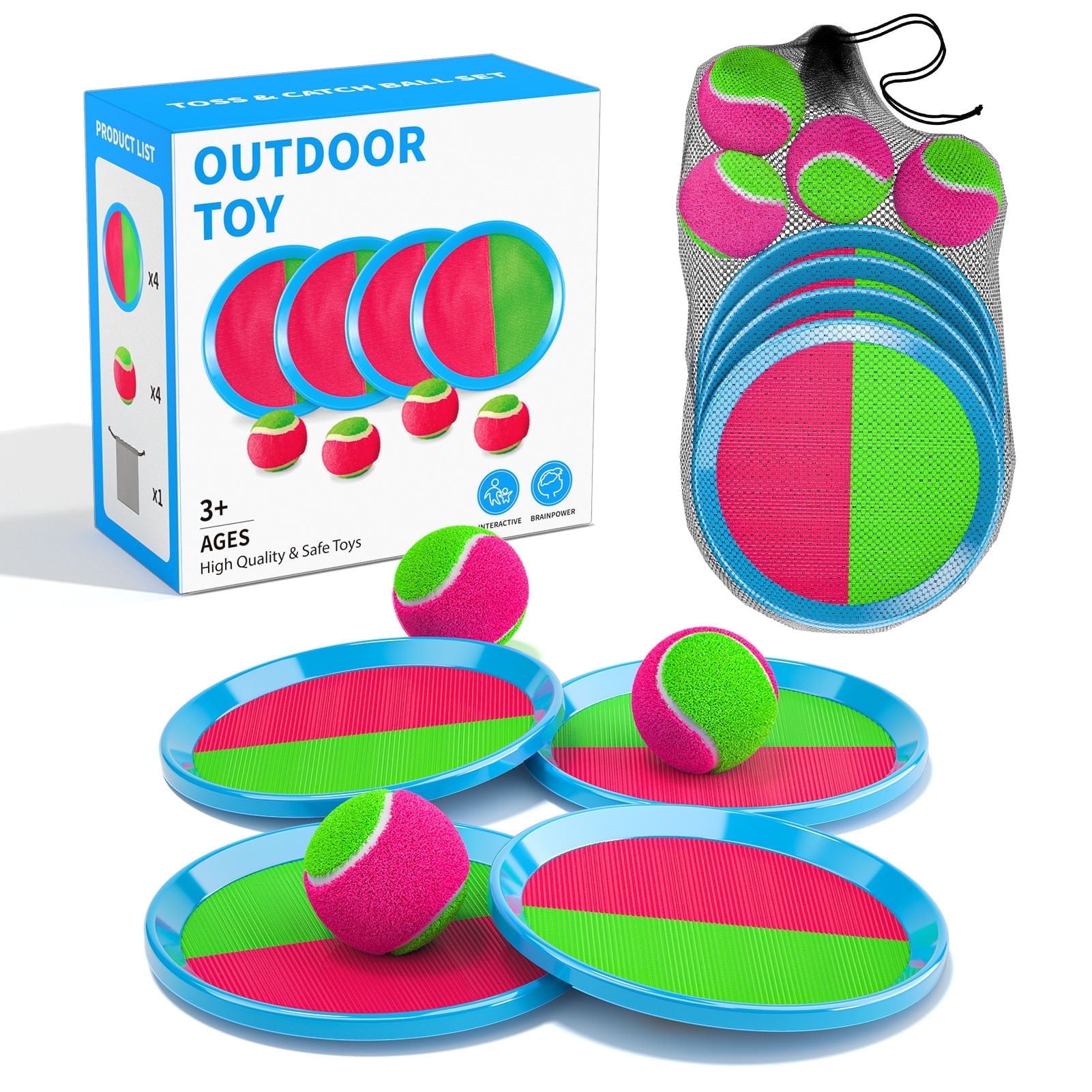 Lucky Doug Toss and Catch Ball Toys, Sticky Ball Toys - Outdoor Play ...