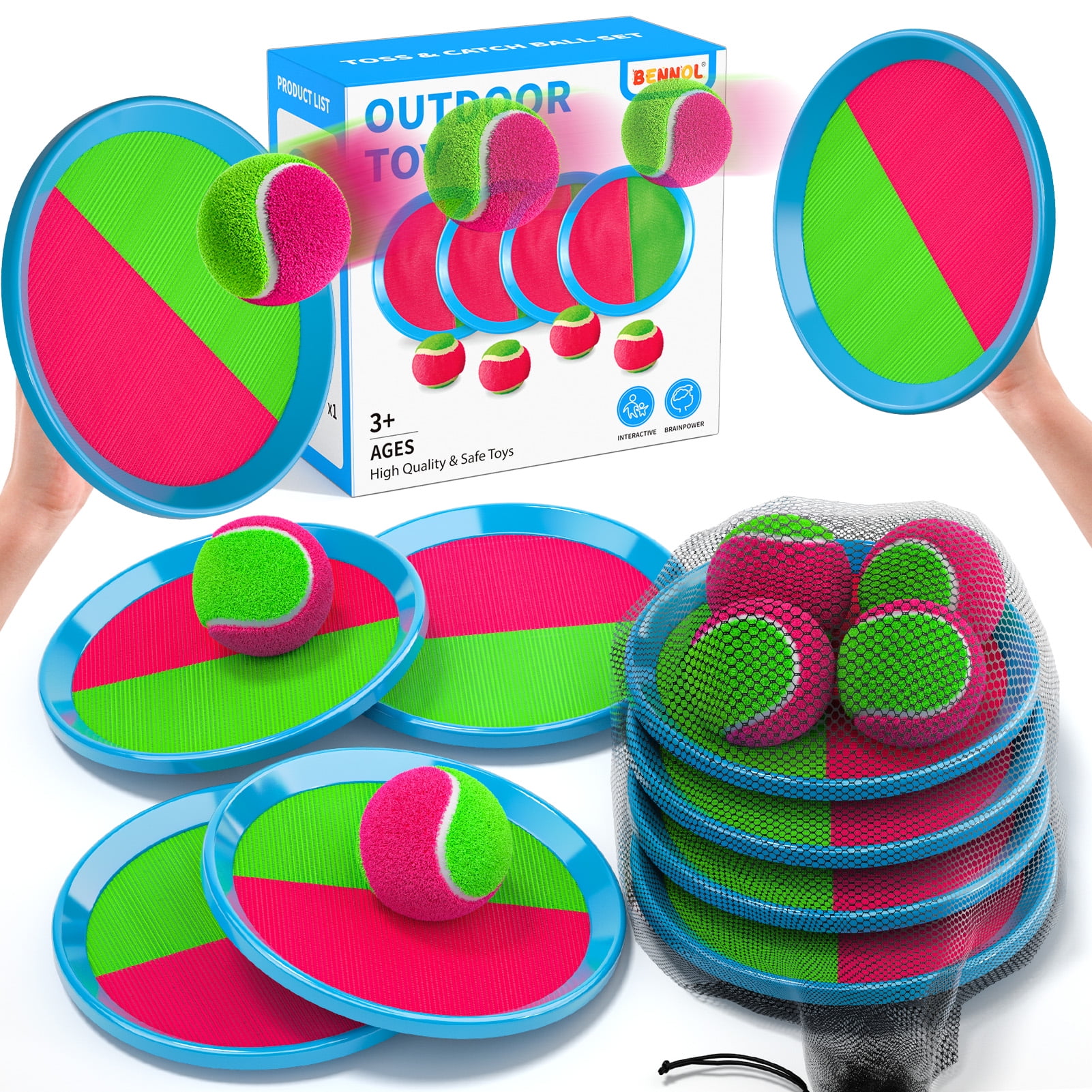 Lucky Doug High Quality & Safe Toys Toss & Catch Ball Game for Kids ...