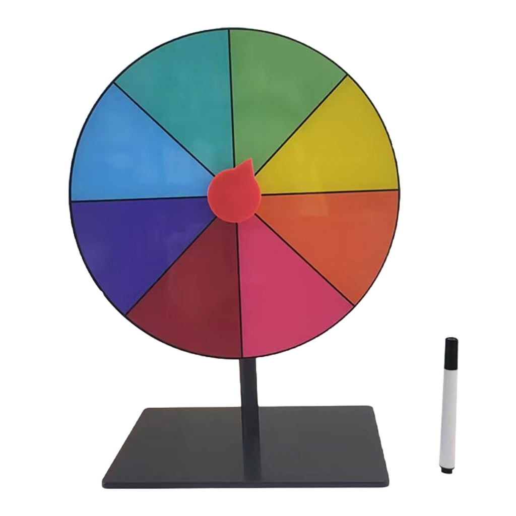 Lucky Draws Roulette Wheel Erasable Reusable Fortune Wheel Tabletop ...