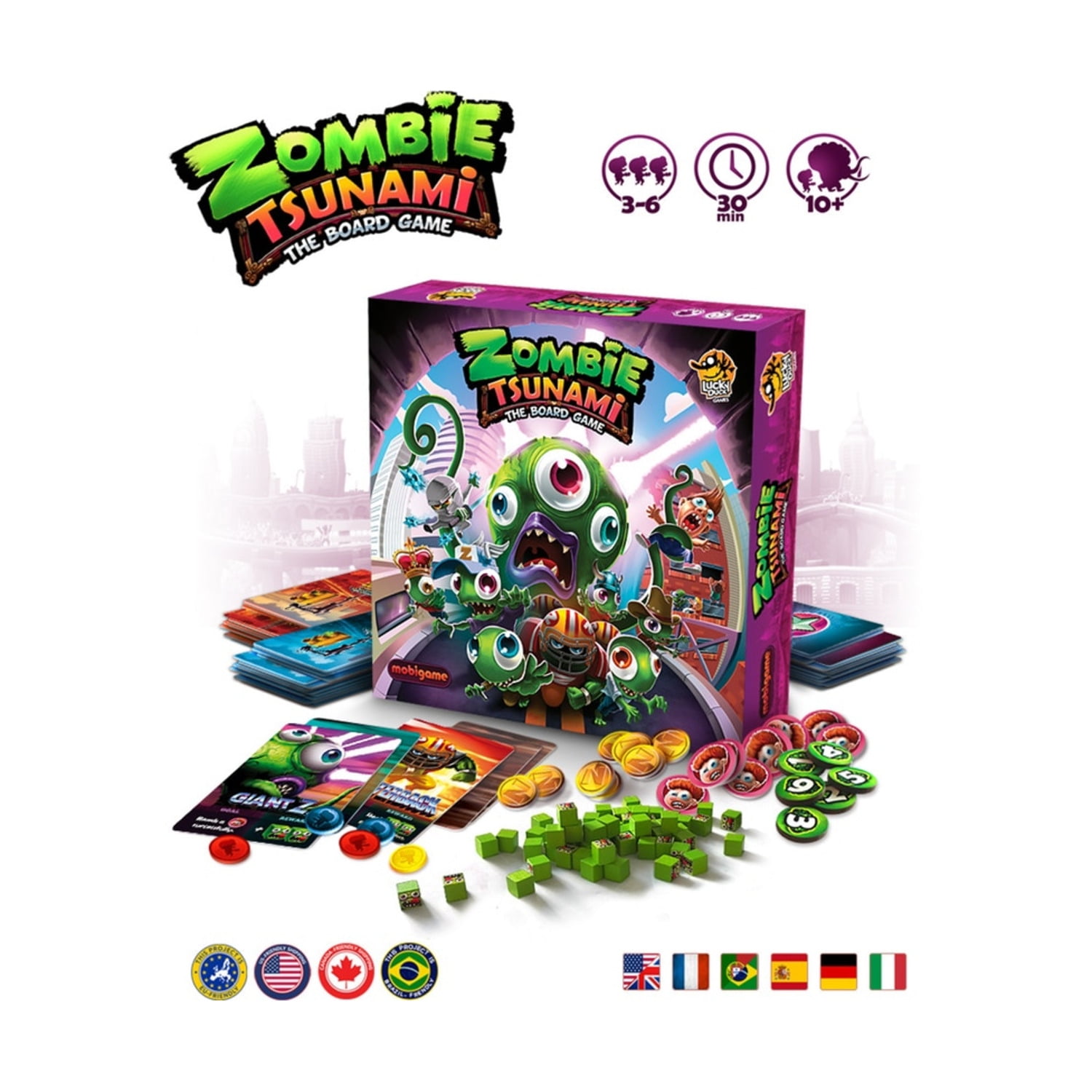 Lucky Duck Games Zombie Tsunami New - Walmart.com