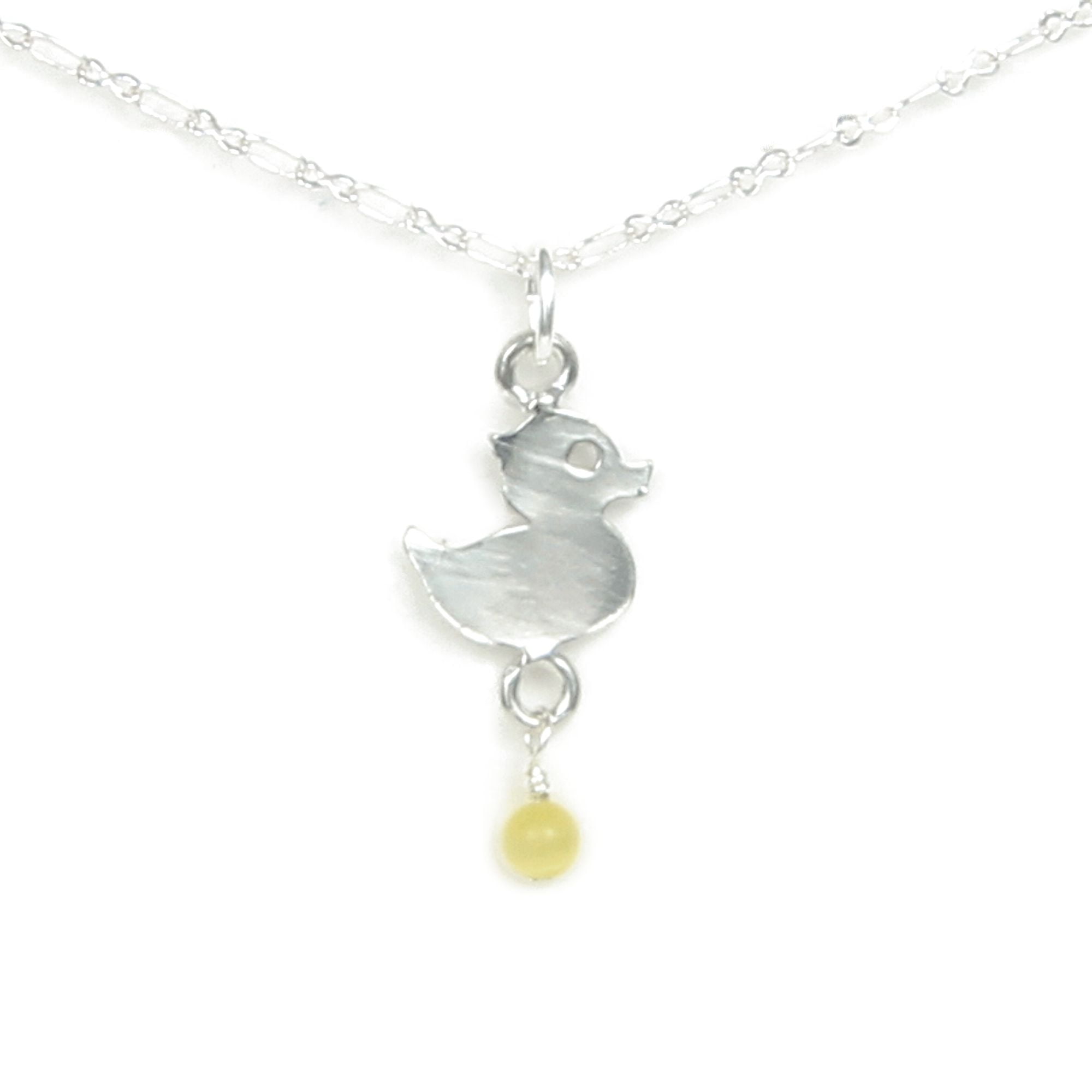 Lucky Duck Necklace - Handcrafted Pewter - Gift Packaged - Made in USA (16 Inch Chain Length ...
