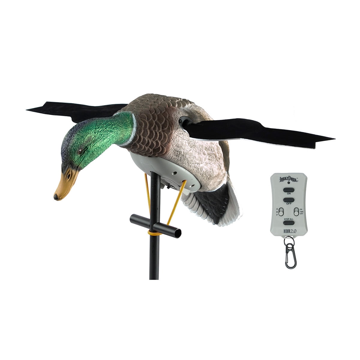 Lucky Duck XHDi Spinning Wing Duck Decoy, Waterproof Spinner, Realistic ...
