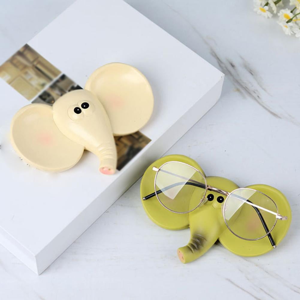 Lucky Elephant Beige Creative Lucky Elephant Glasses Storage Rack ...