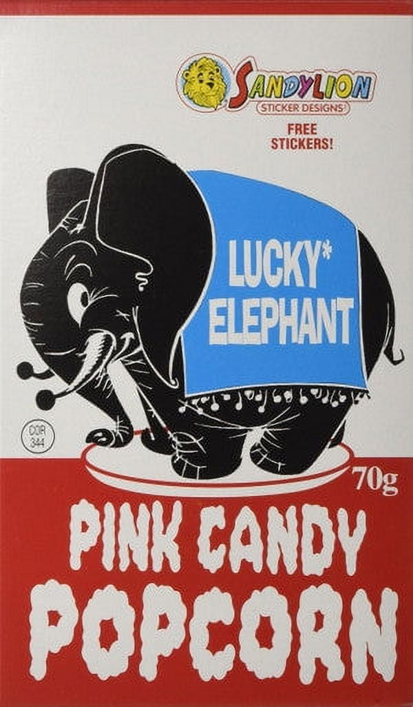 Lucky Elephant Retro Pink Candy Popcorn, 70g/2.5oz - Walmart.com