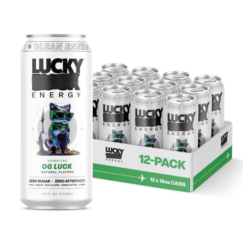 Lucky Energy Drink | Sugar Free Energy Drinks with Maca, Ginseng, Taurine, Beta-Alanine ...