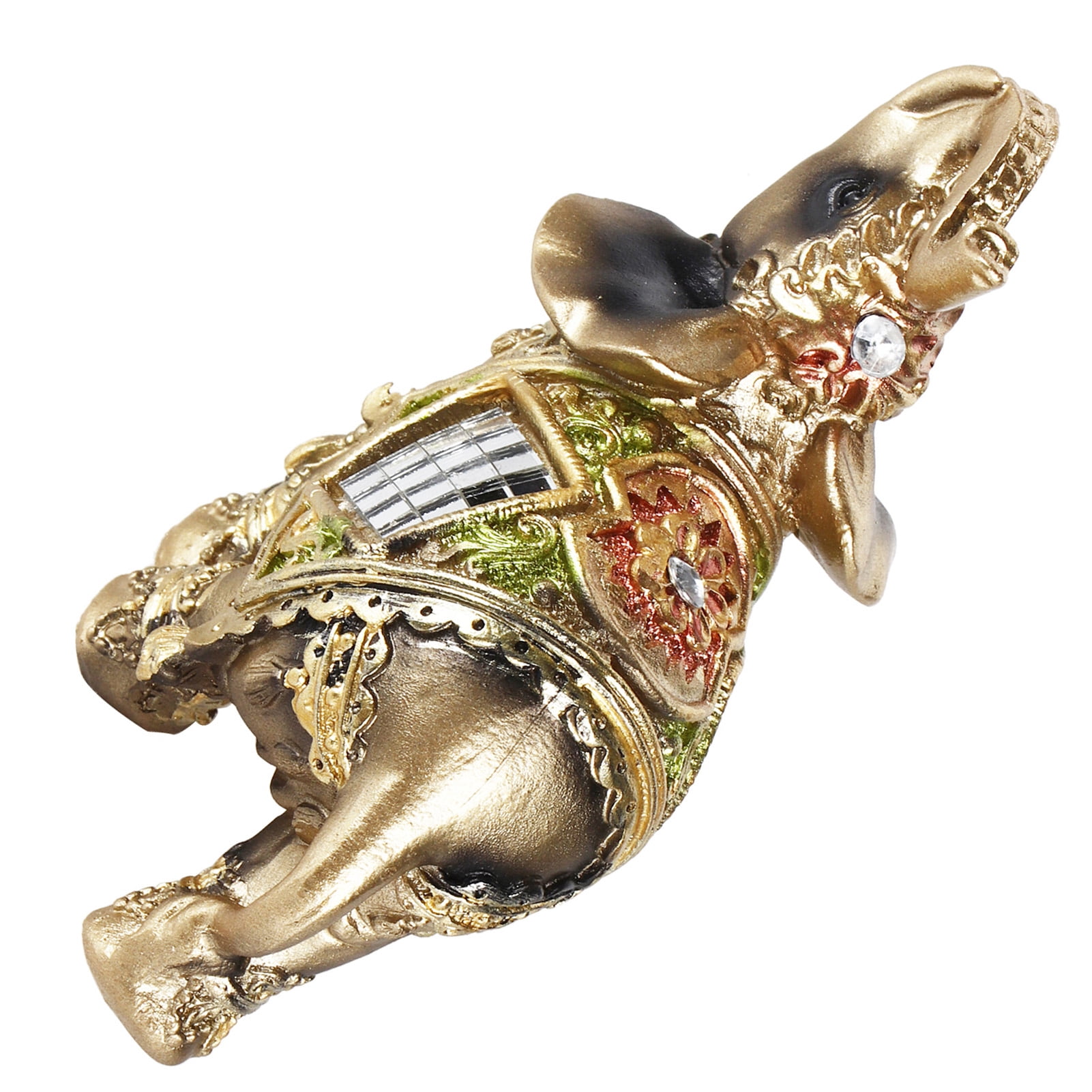 Lucky Feng Shui Green Elephant Statue Sculpture Wealth Figurine Gift ...