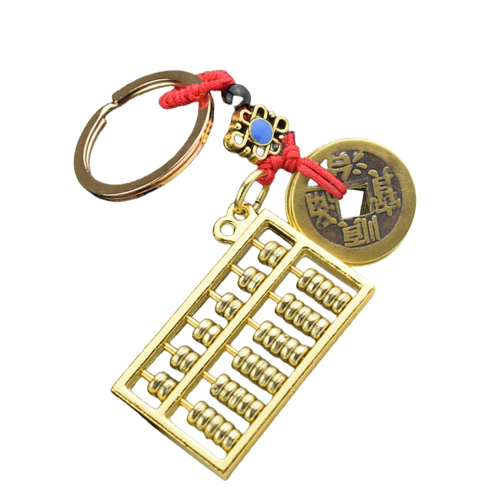 Lucky Feng Shui Keychain with Copper Gourd Stylish Brass Gourd Keychain ...